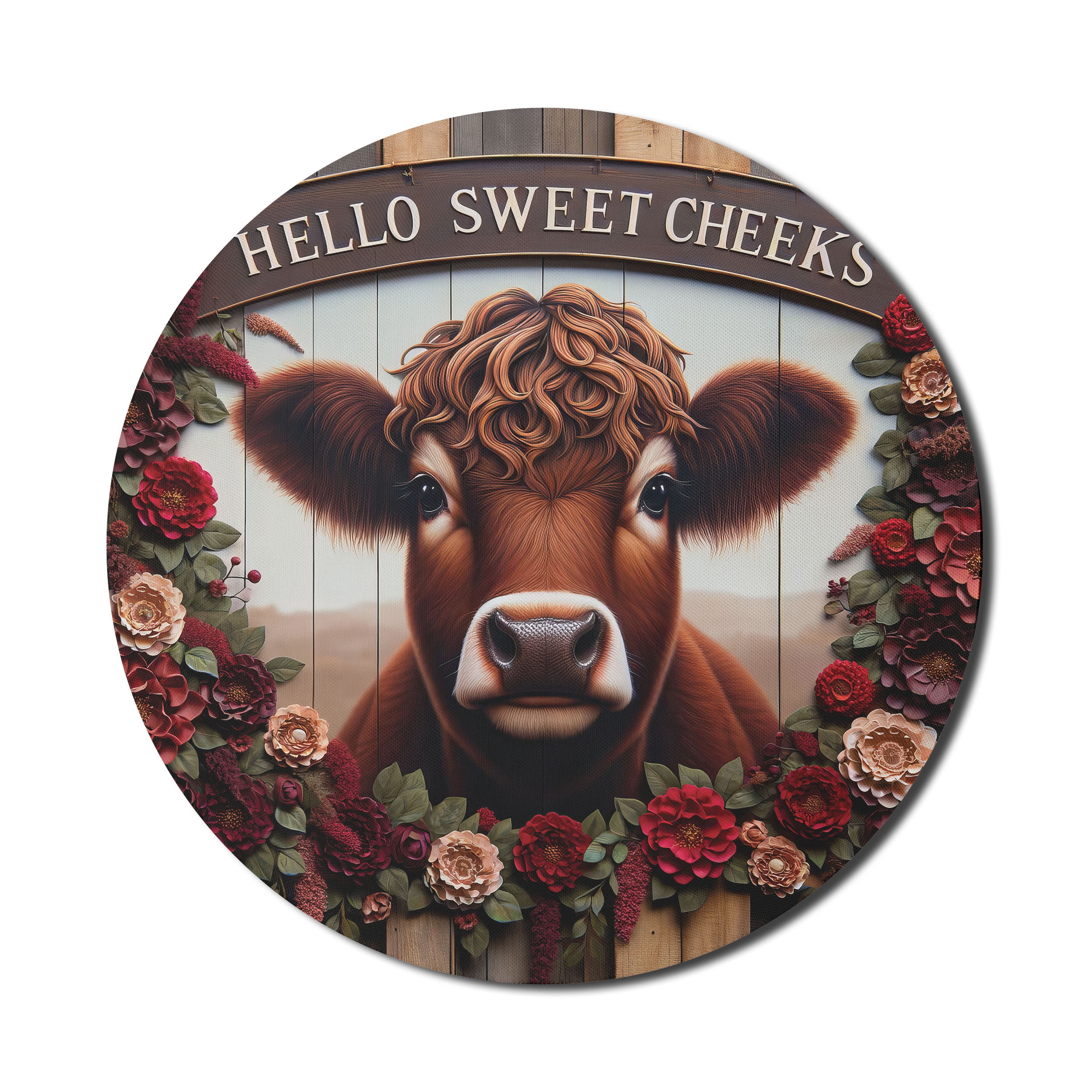 Ambesonne Rustic Round Mouse Pad for Computers, Vintage Cottagecore Art ...