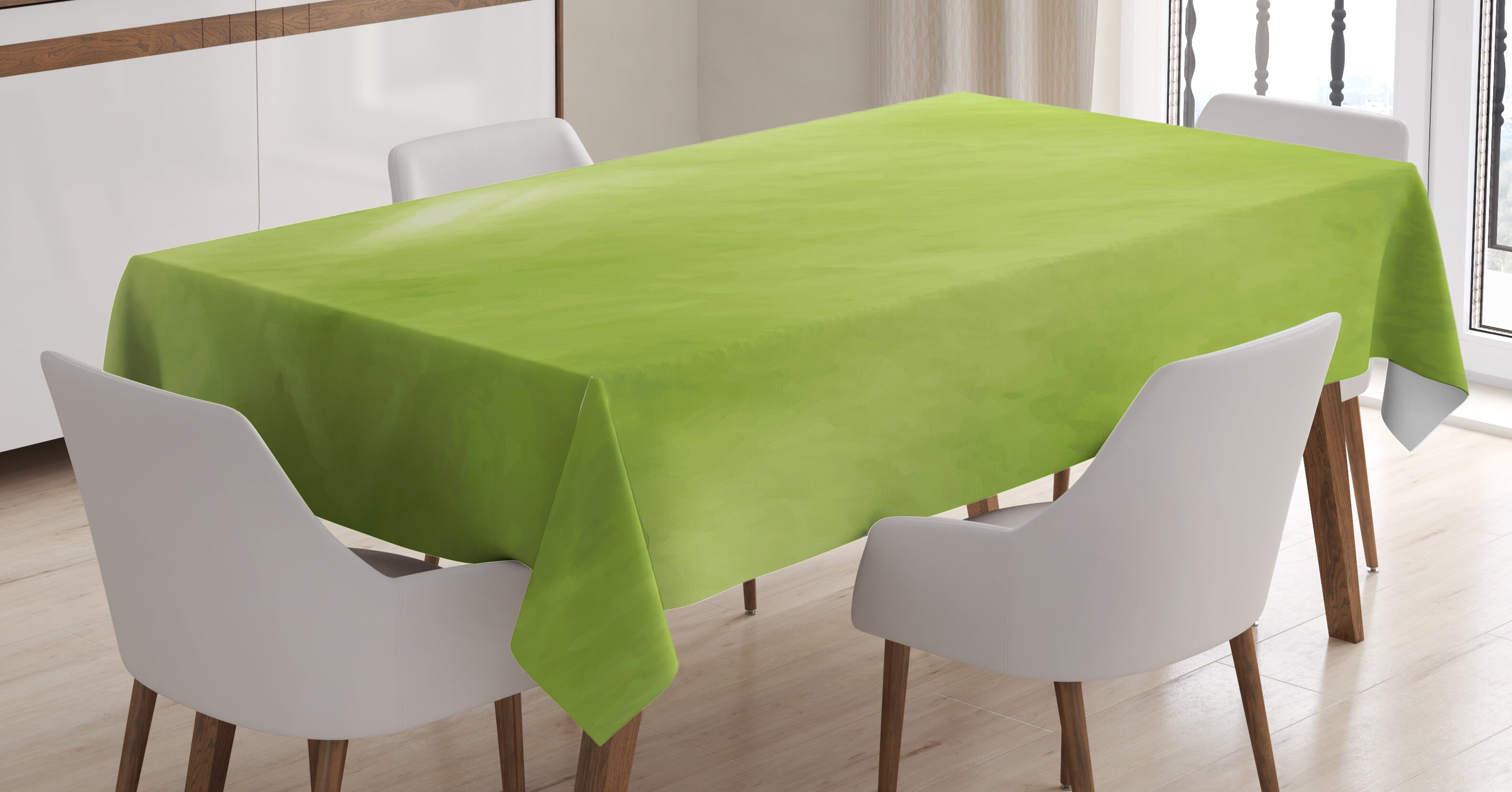 Ambesonne Sage Tablecloth Rectangular Table Cover, Digital Shady ...
