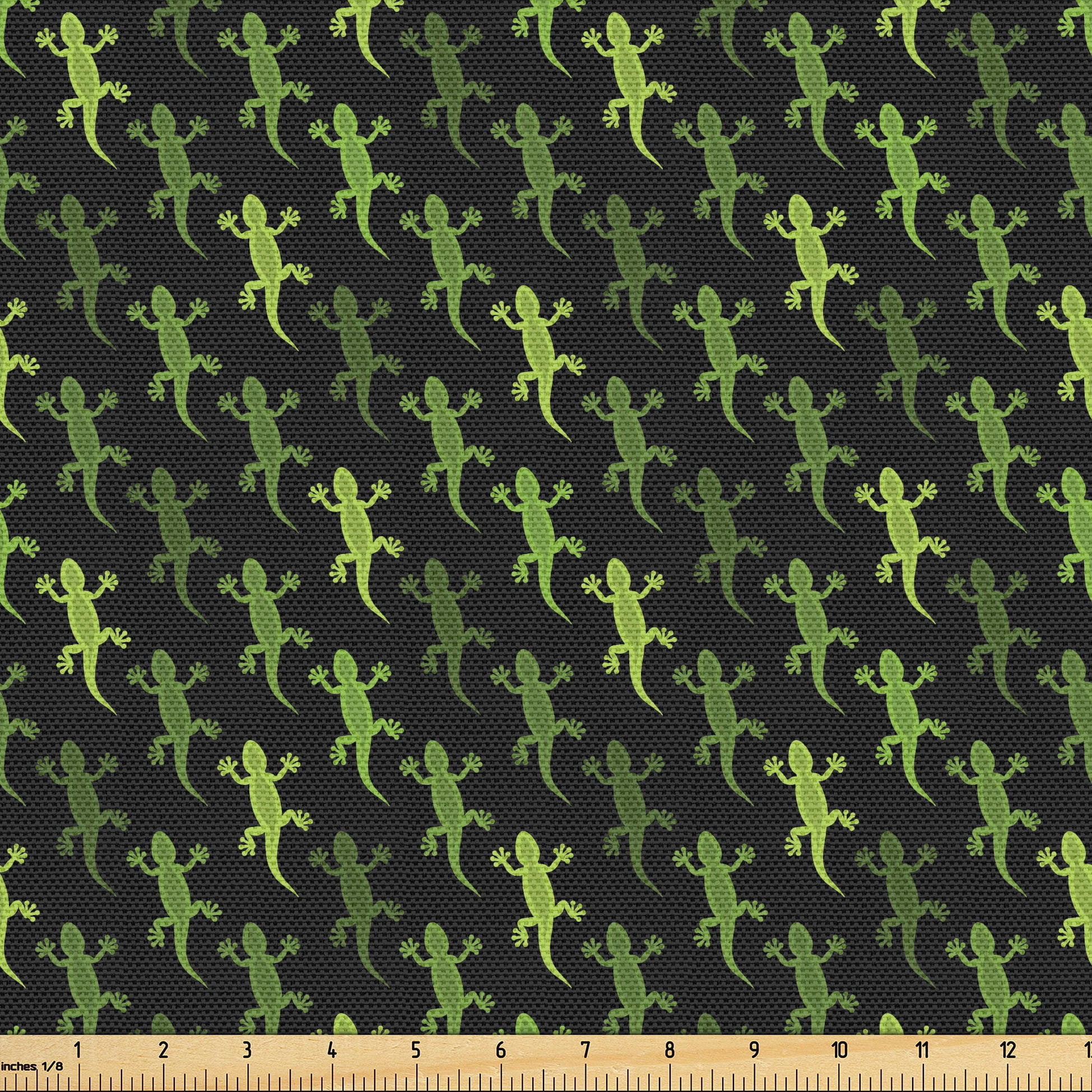 Ambesonne Salamander Fabric by the Yard Upholstery, Mini Repeating ...