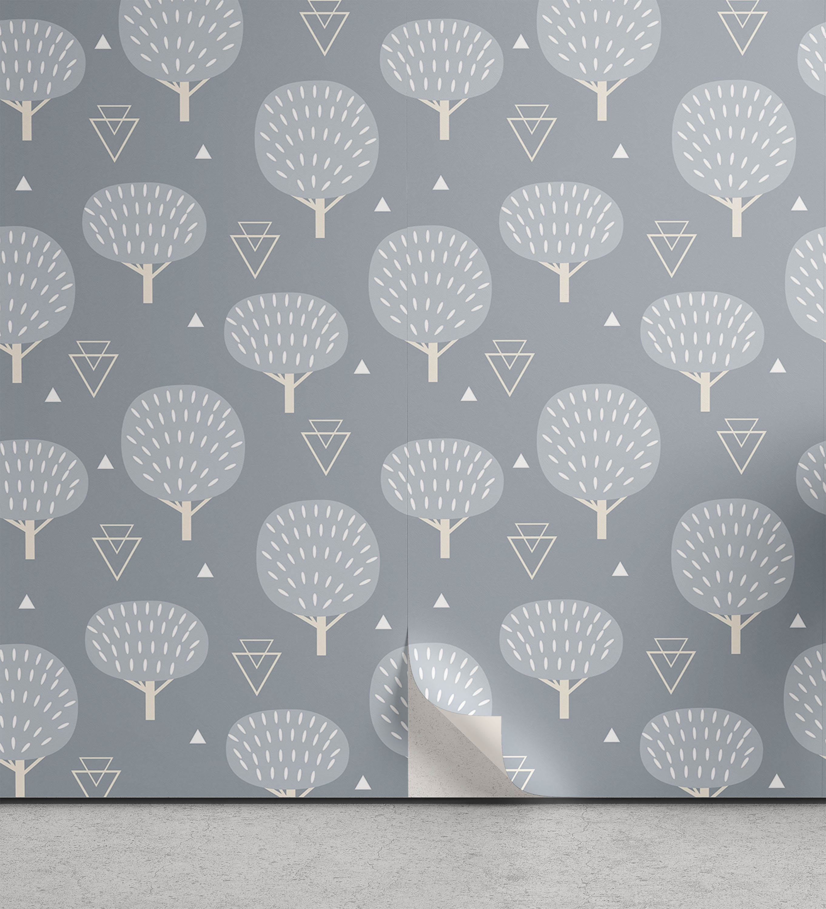 Ambesonne Scandinavian Peel & Stick Wallpaper for Home, Simple Tree ...