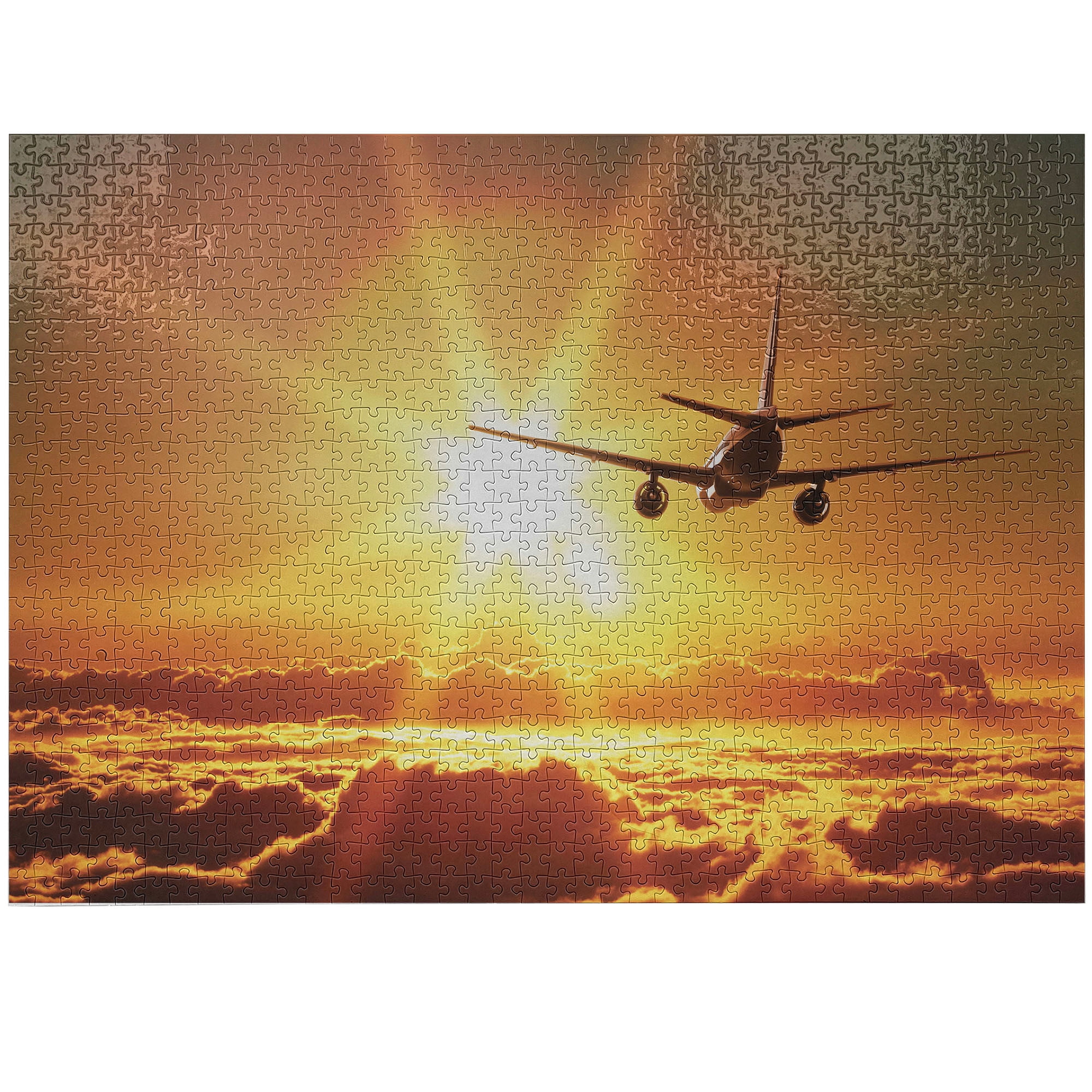 Ambesonne Scenery Jigsaw Puzzle, Widebody Jet Air Plane, Heirloom ...