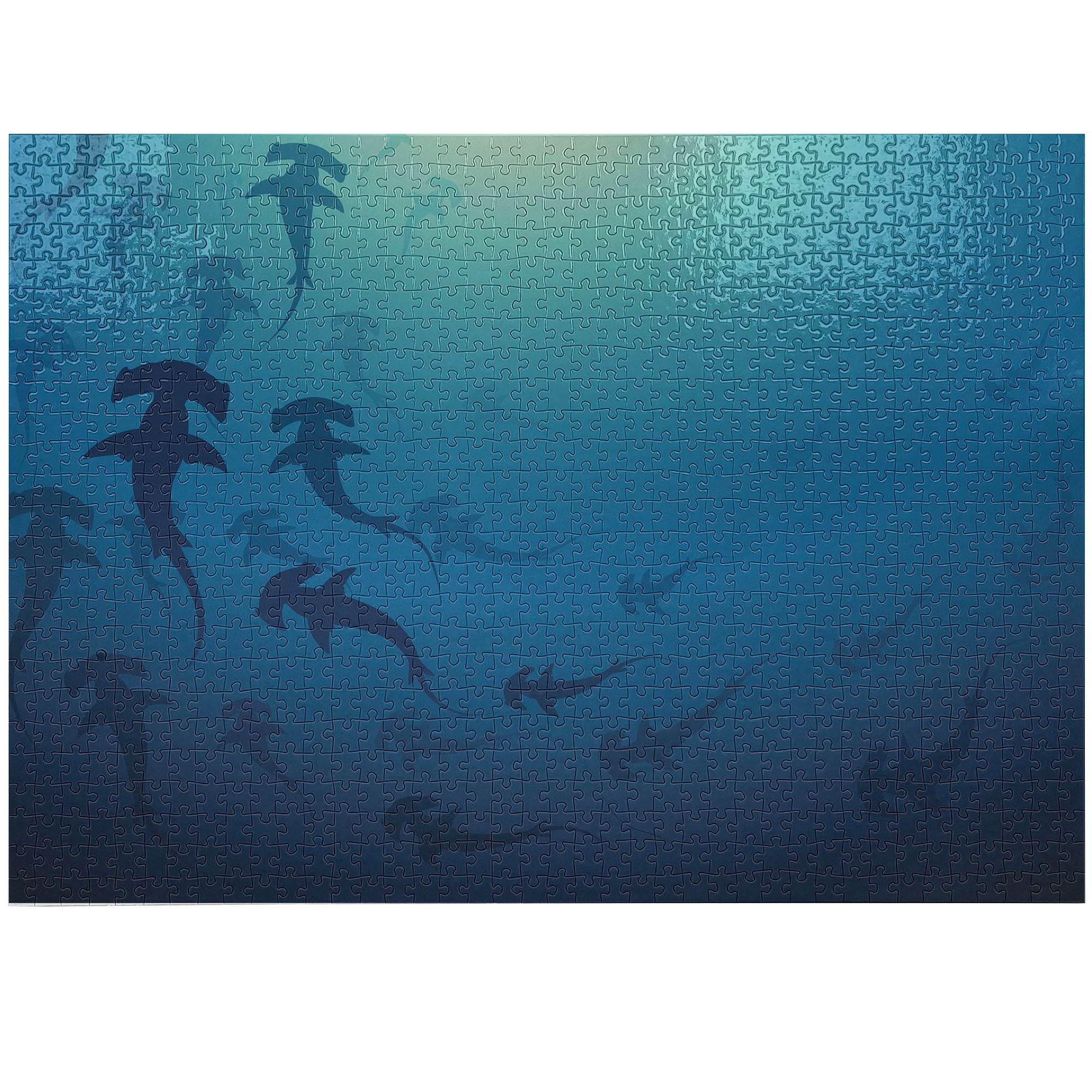 Ambesonne Sea Animals Jigsaw Puzzle, Hammerhead Shark, Heirloom-Quality ...