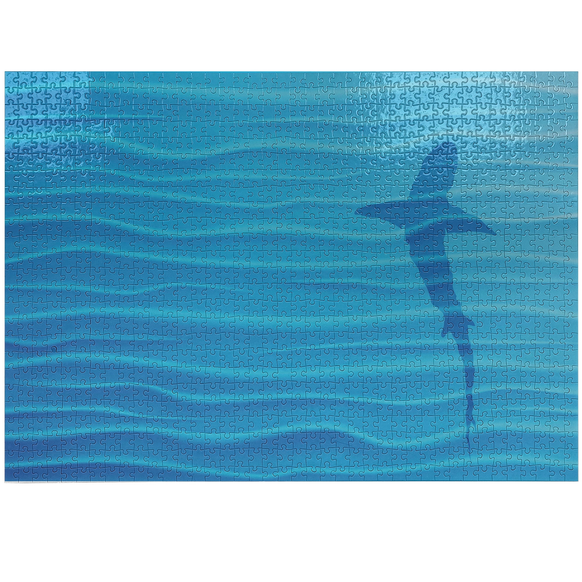 Ambesonne Sea Animals Jigsaw Puzzle, Wild Shark in Ocean, Heirloom ...