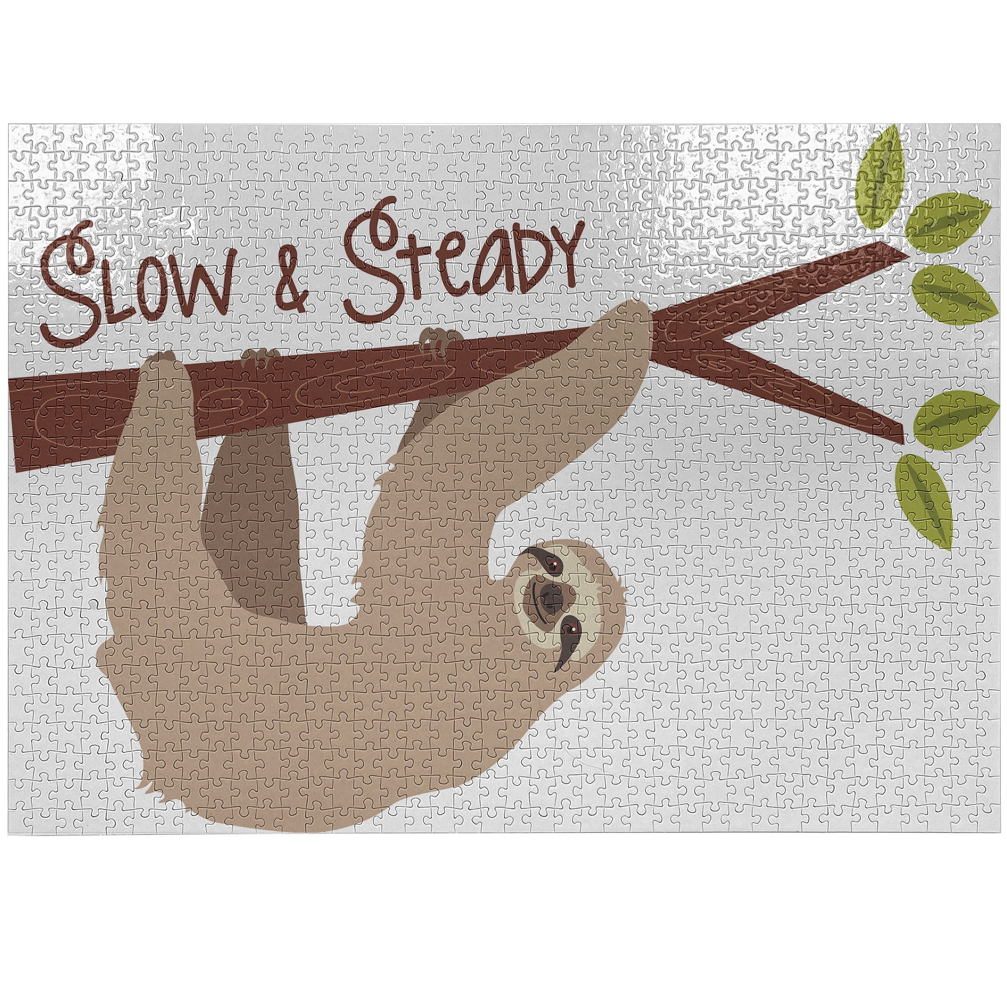 Ambesonne Sloth Jigsaw Puzzle, Cartoon Wildlife Mammal, Heirloom ...