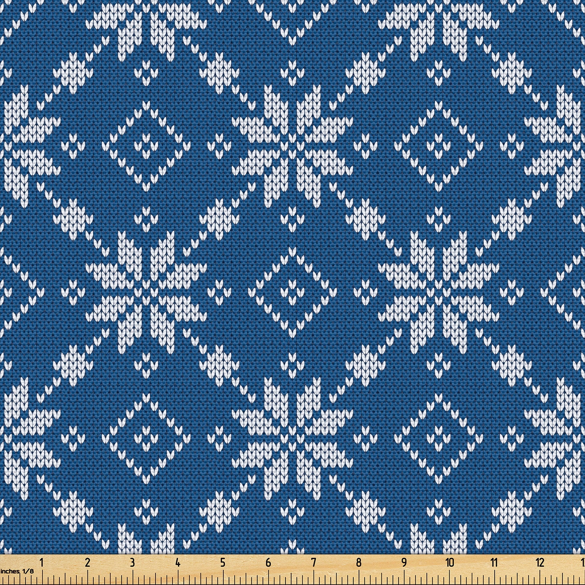 Ambesonne Snow Fabric by the Yard Upholstery, Winter Flake Motifs ...