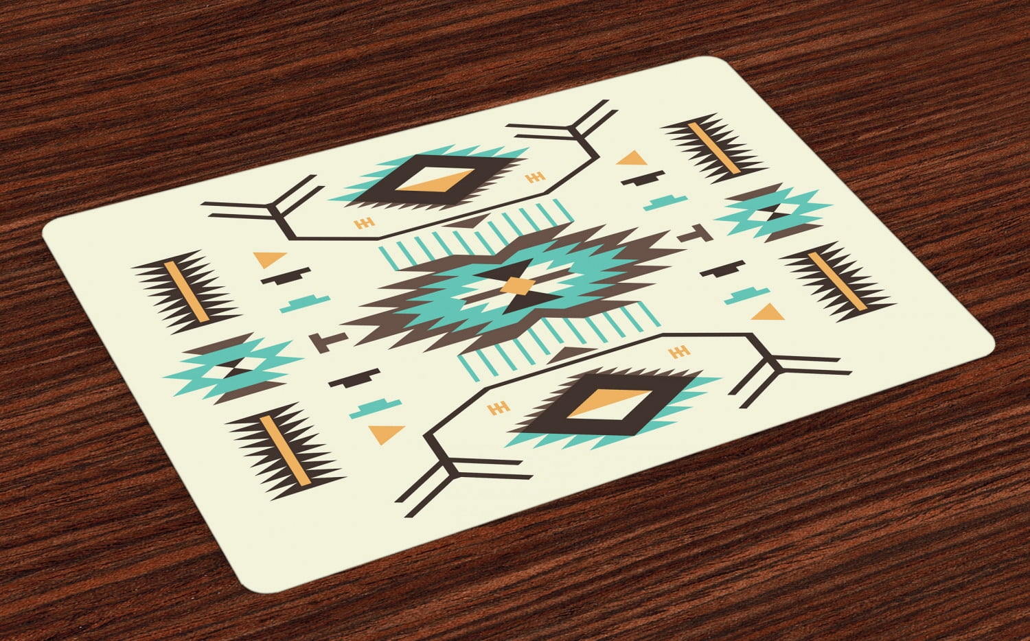 Ambesonne Southwestern Place Mats Set of 4, Aztec Art, Standard Size ...