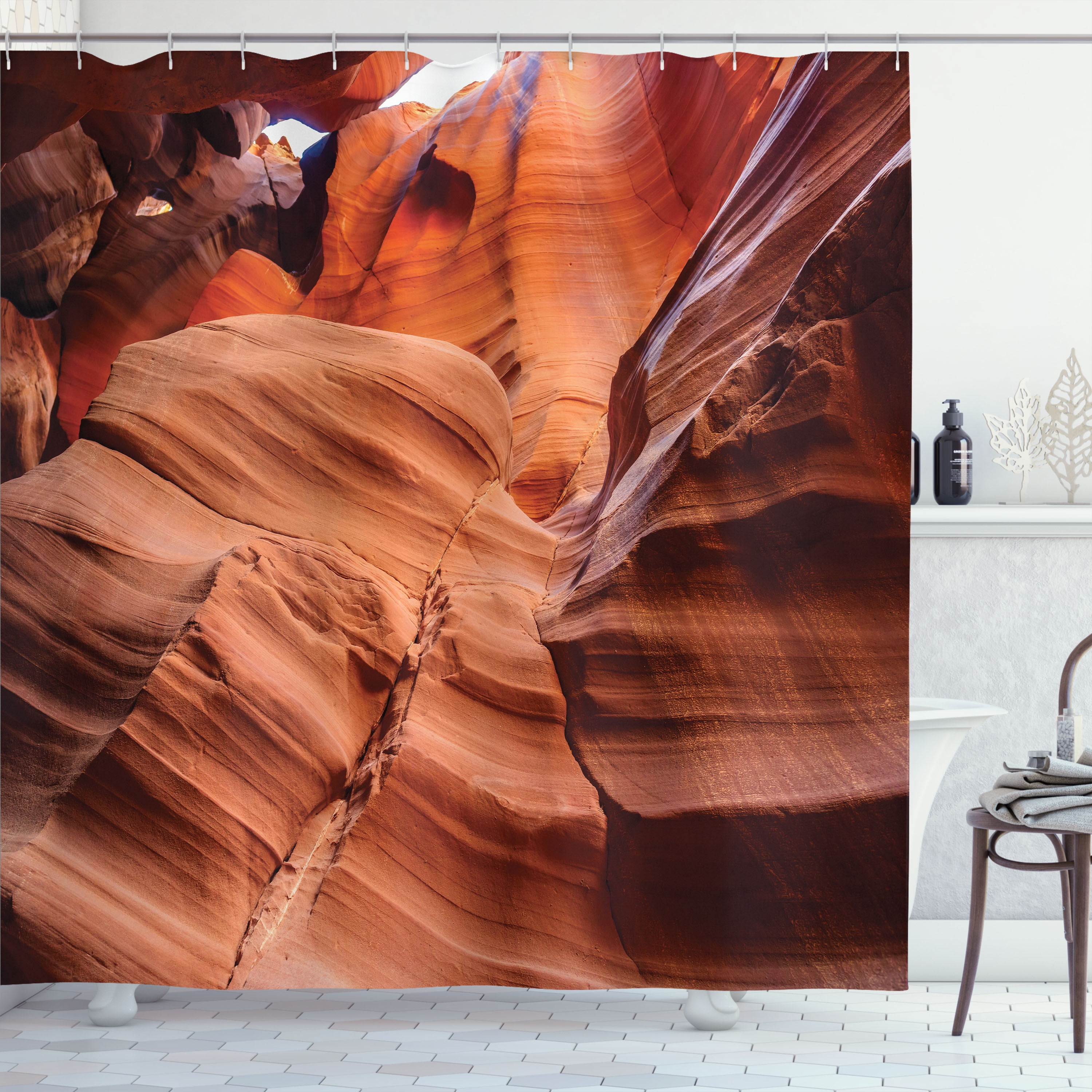 Ambesonne Southwestern Shower Curtain, Natural Canyon Arizona, 69"Wx75 ...