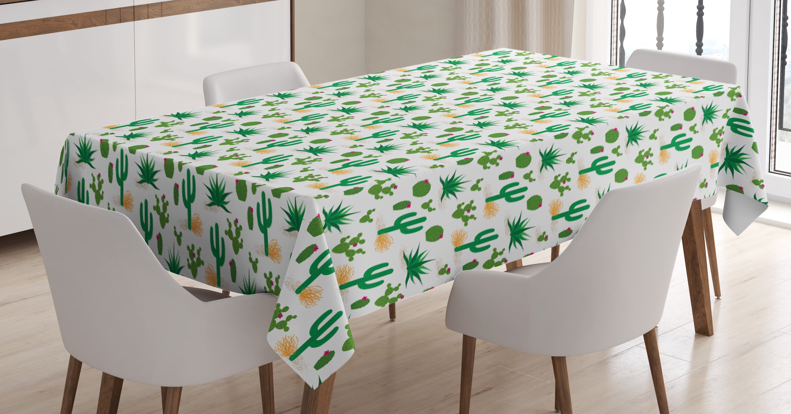 Ambesonne Southwestern Tablecloth Rectangular Table Cover, Fun Desert ...