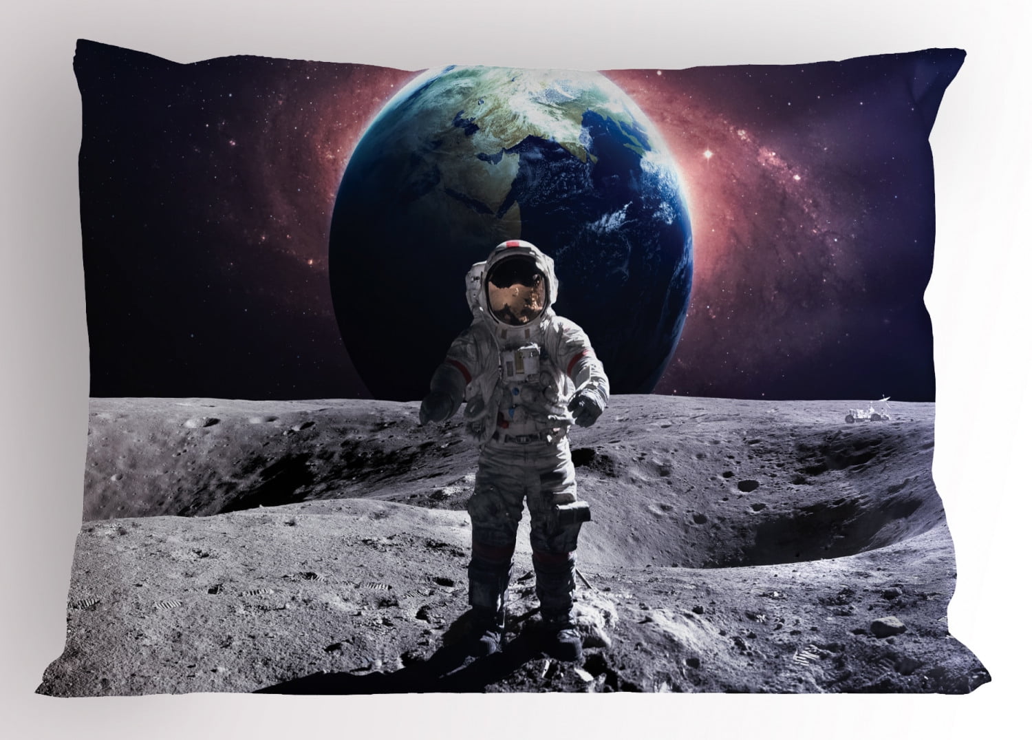 Ambesonne Space Pillow Sham, Brace Astronaut Cosmos, 36" X 20", Grey ...