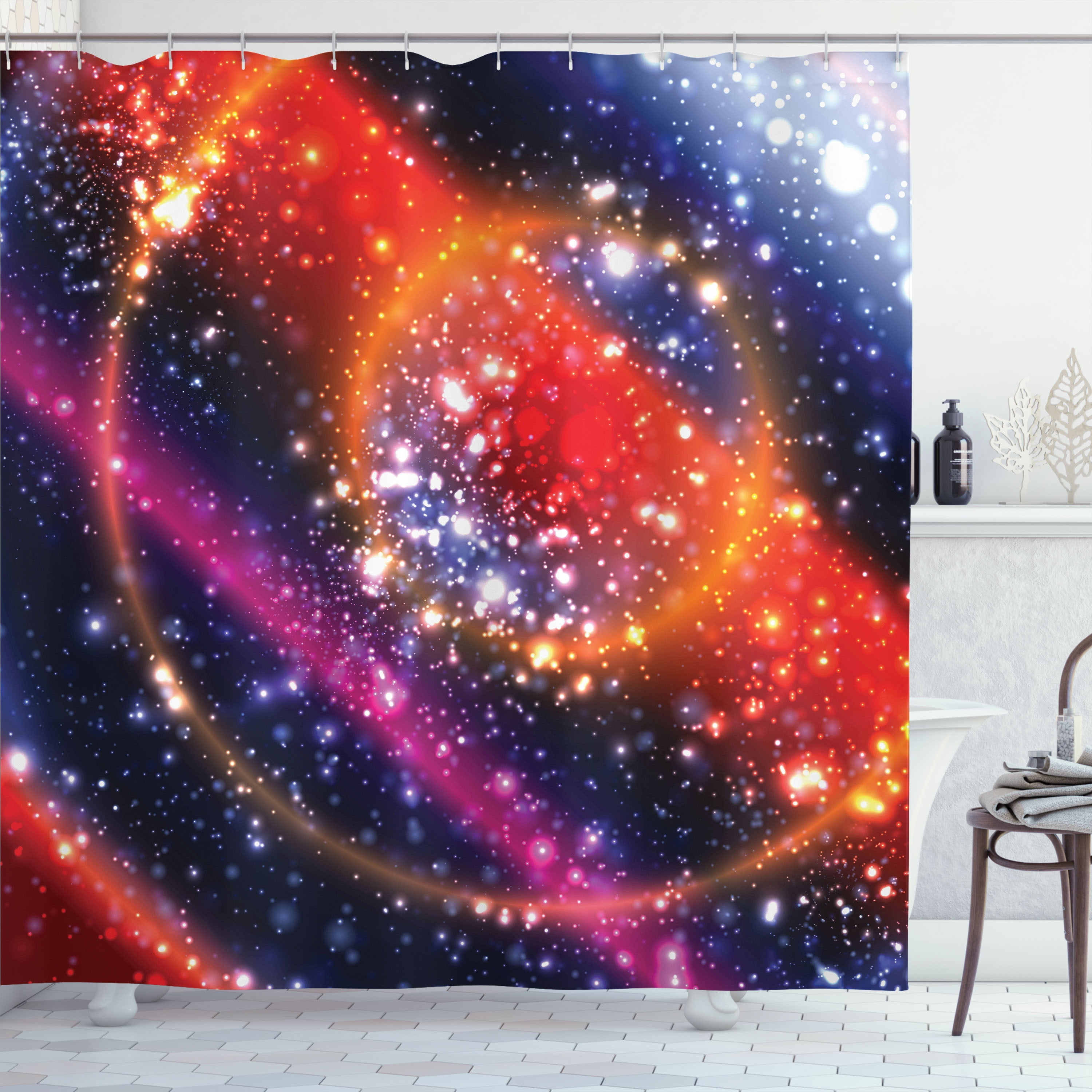 Ambesonne Space Shower Curtain, Apocalyptic Cosmos Sky, 69"Wx70"L ...