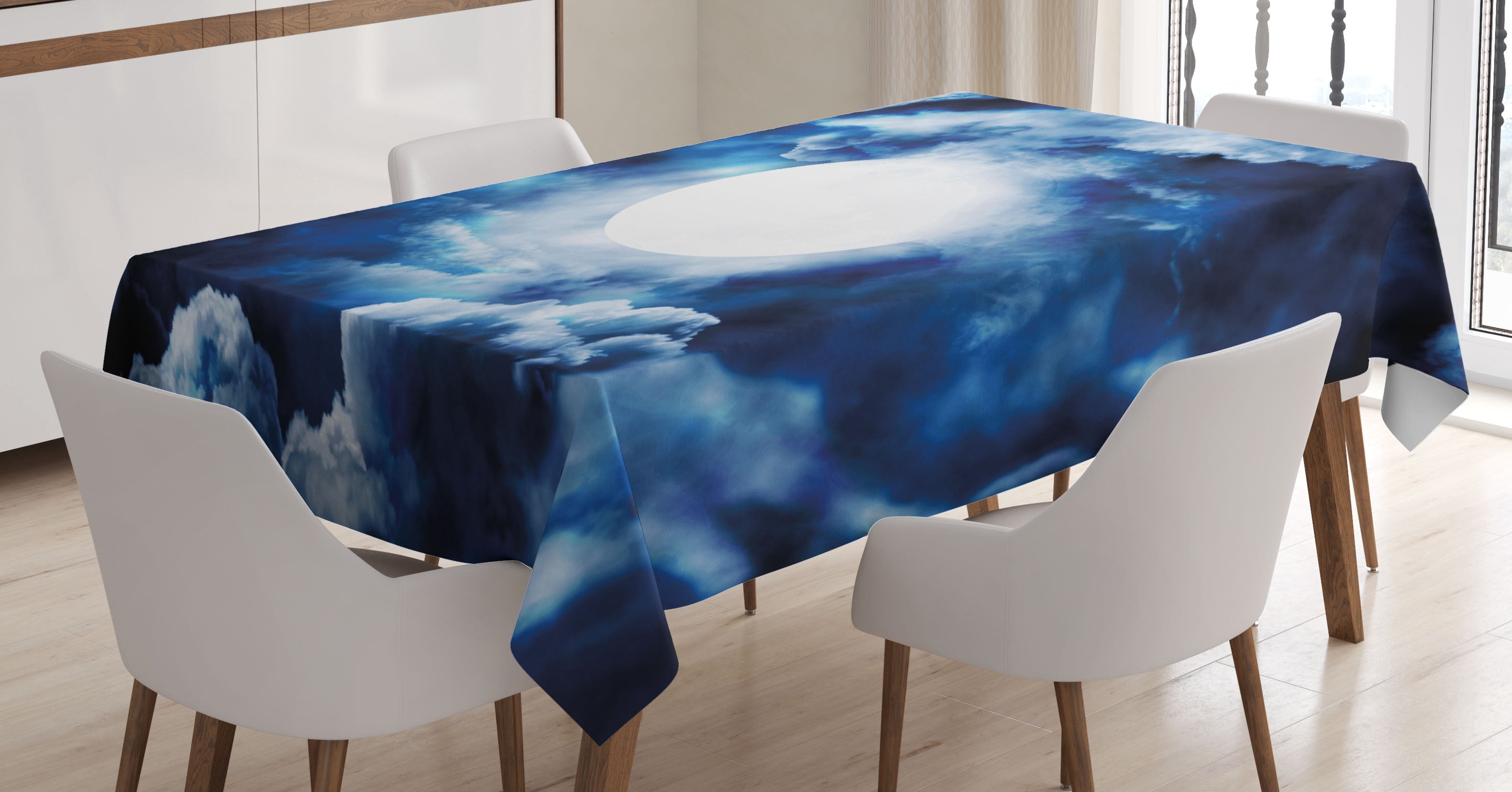 Ambesonne Space Tablecloth Rectangular Table Cover, Magic Dark Twilight ...
