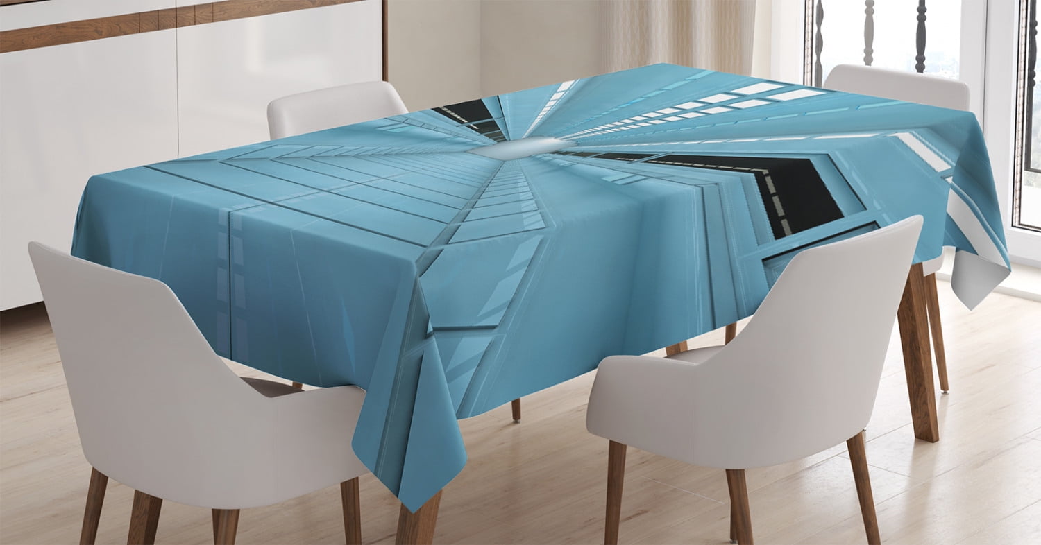Ambesonne Space Tablecloth Rectangular Table Cover, Science Ficion ...