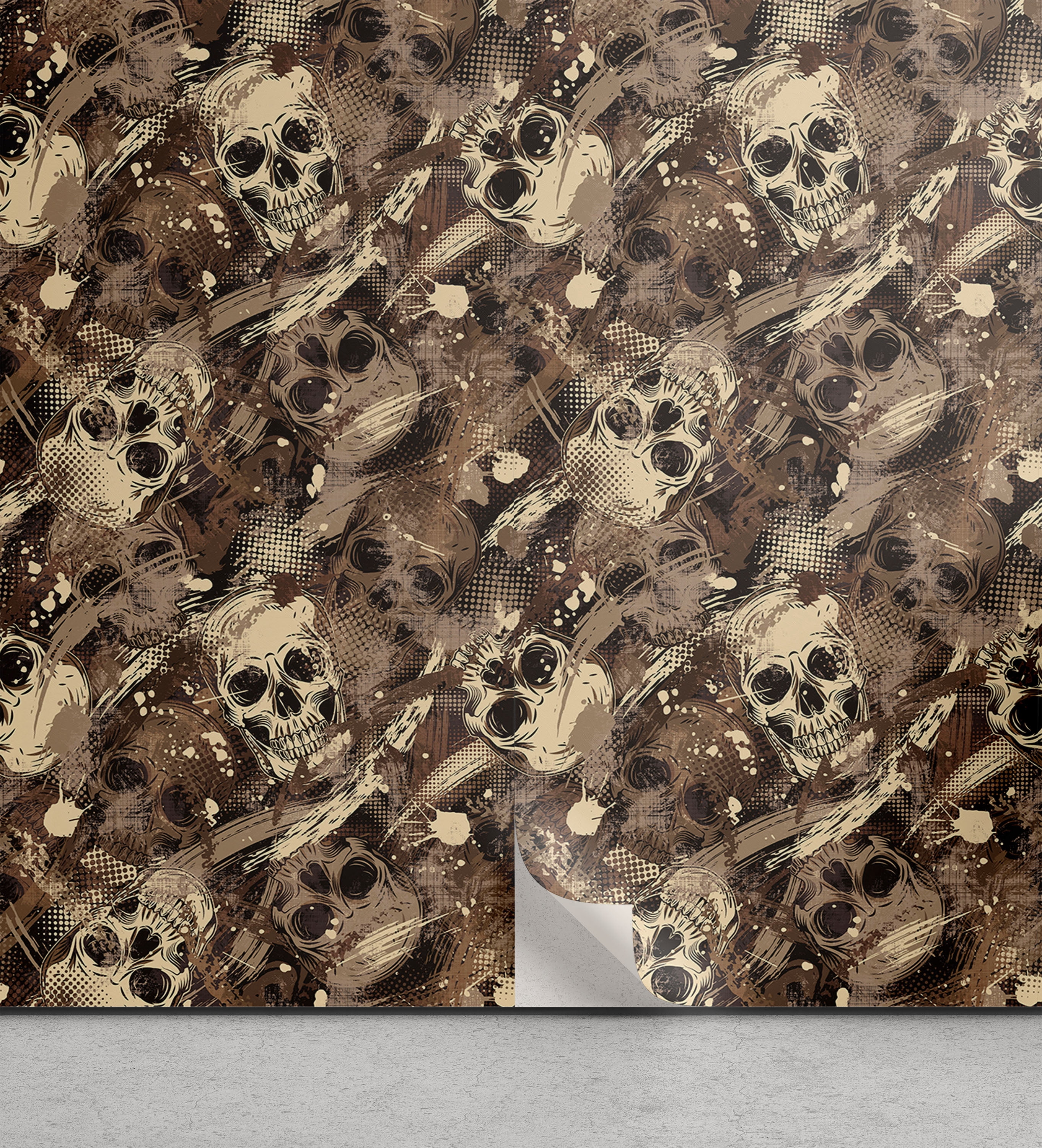 Ambesonne Spooky Design Peel & Stick Wallpaper for Home, Halloween Goth ...