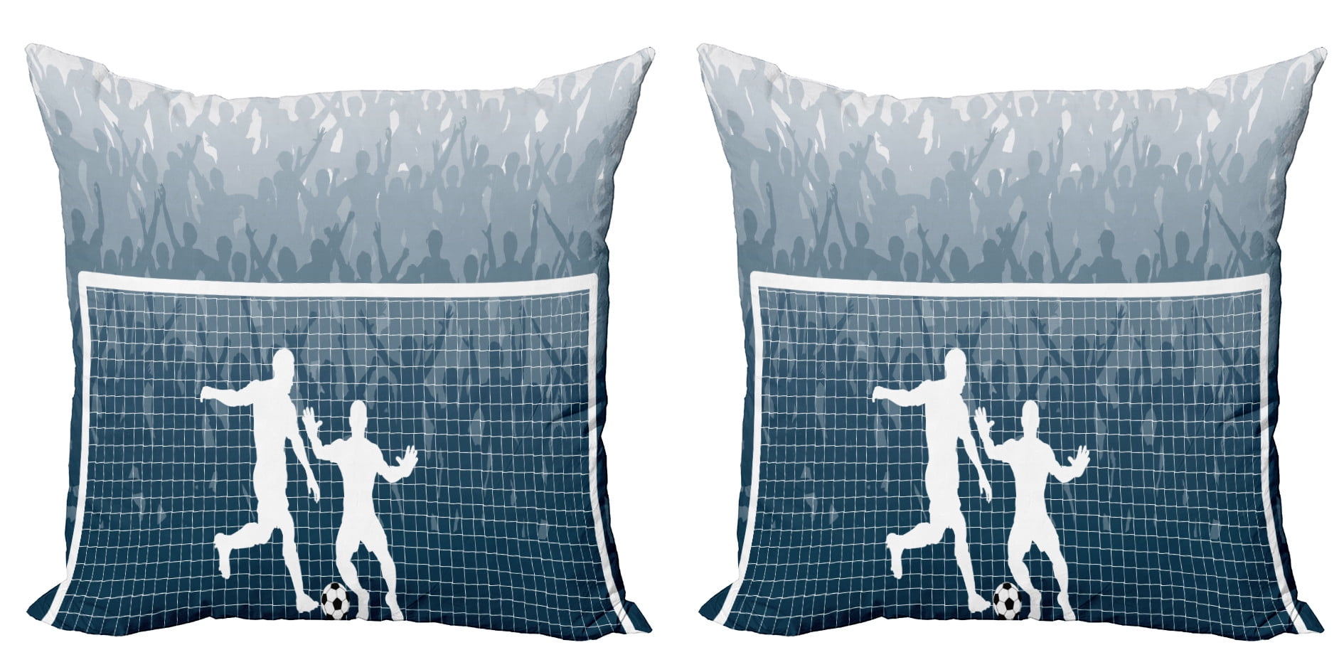 Ambesonne Sports Throw Pillow Cover 2 Pack, Penalty Kick Football, 18 ...