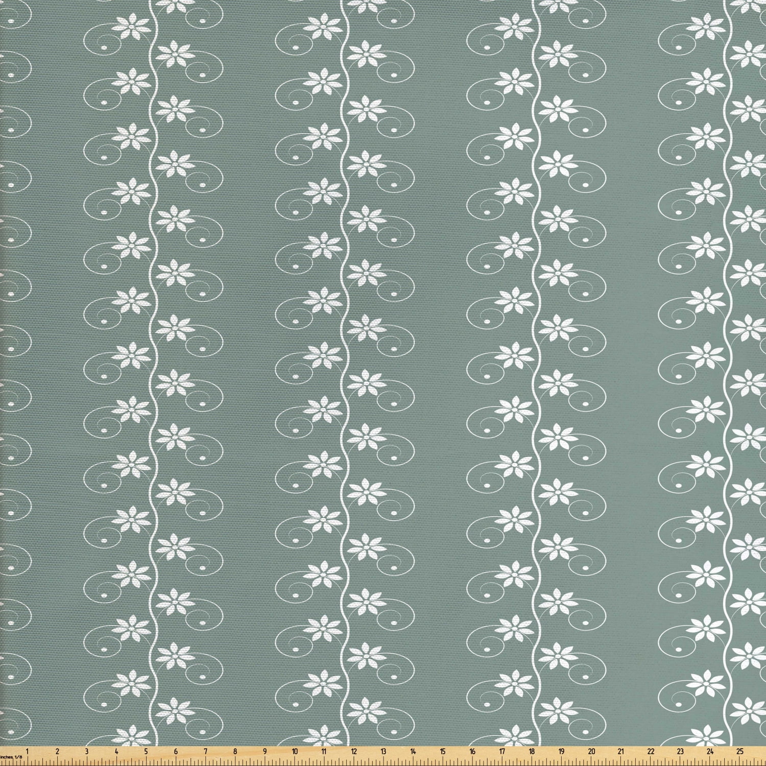 Ambesonne Spring Fabric by the Yard Upholstery, Rococo Influences ...