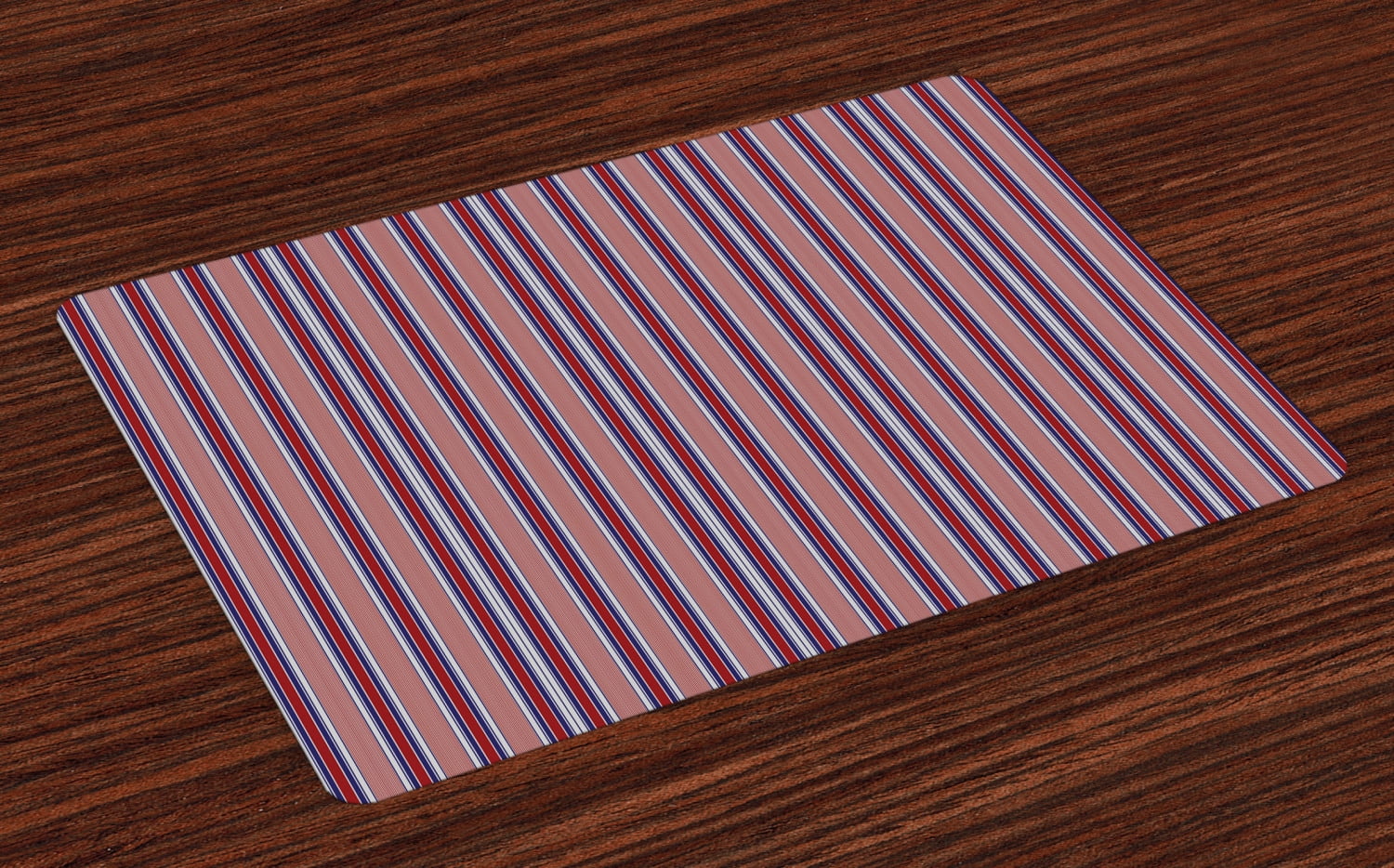 Ambesonne Stripes Place Mats Set of 4, Vertical Barcode Lines, Standard ...