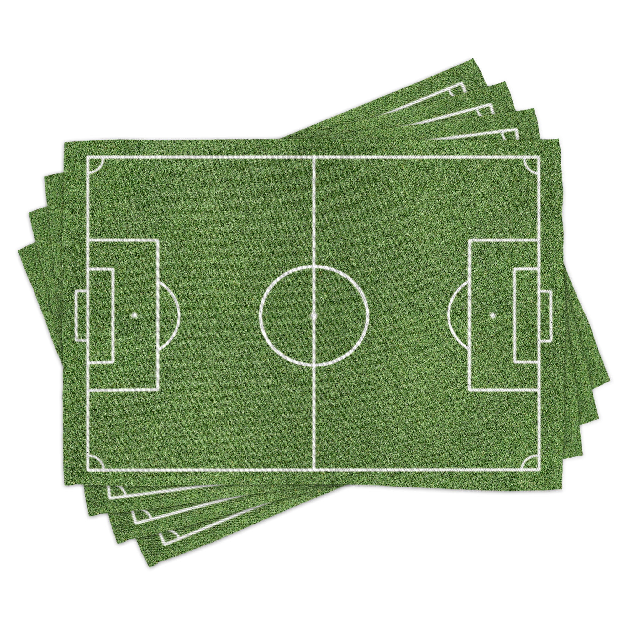 Ambesonne Teen Room Place Mats Set of 4, Soccer Stadium Field, Standard ...