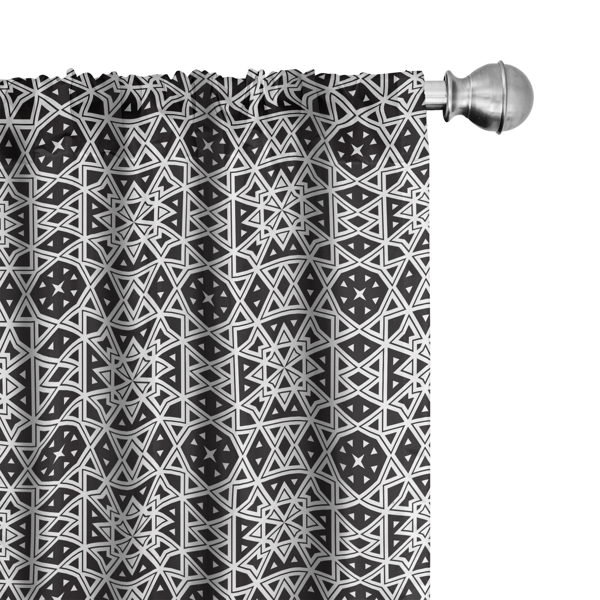 Ambesonne Traditional Curtains, Medieval Royal Tile, Pair of 28"x63 ...