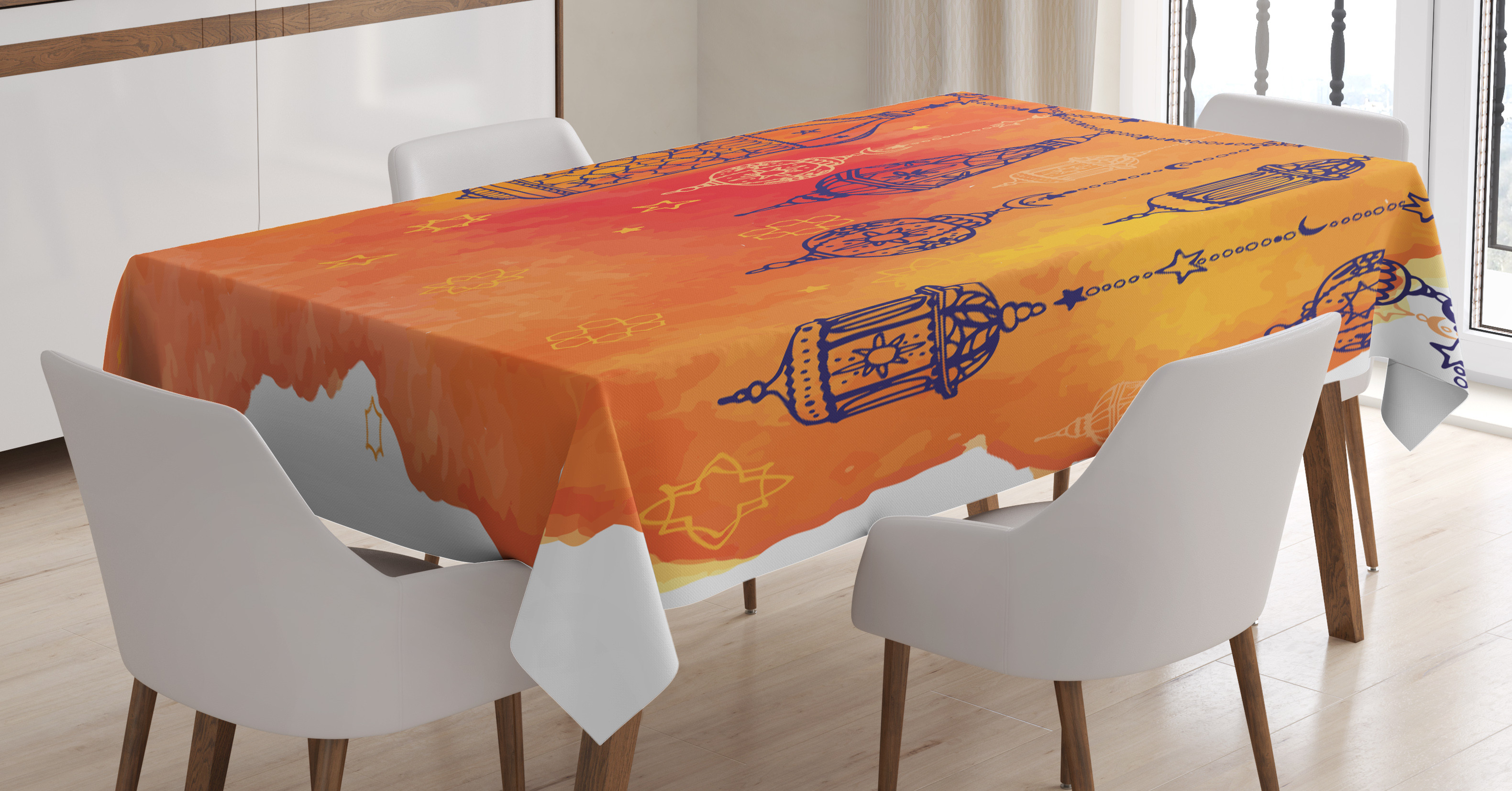 Ambesonne Traditional Tablecloth Rectangular Table Cover, Middle East ...