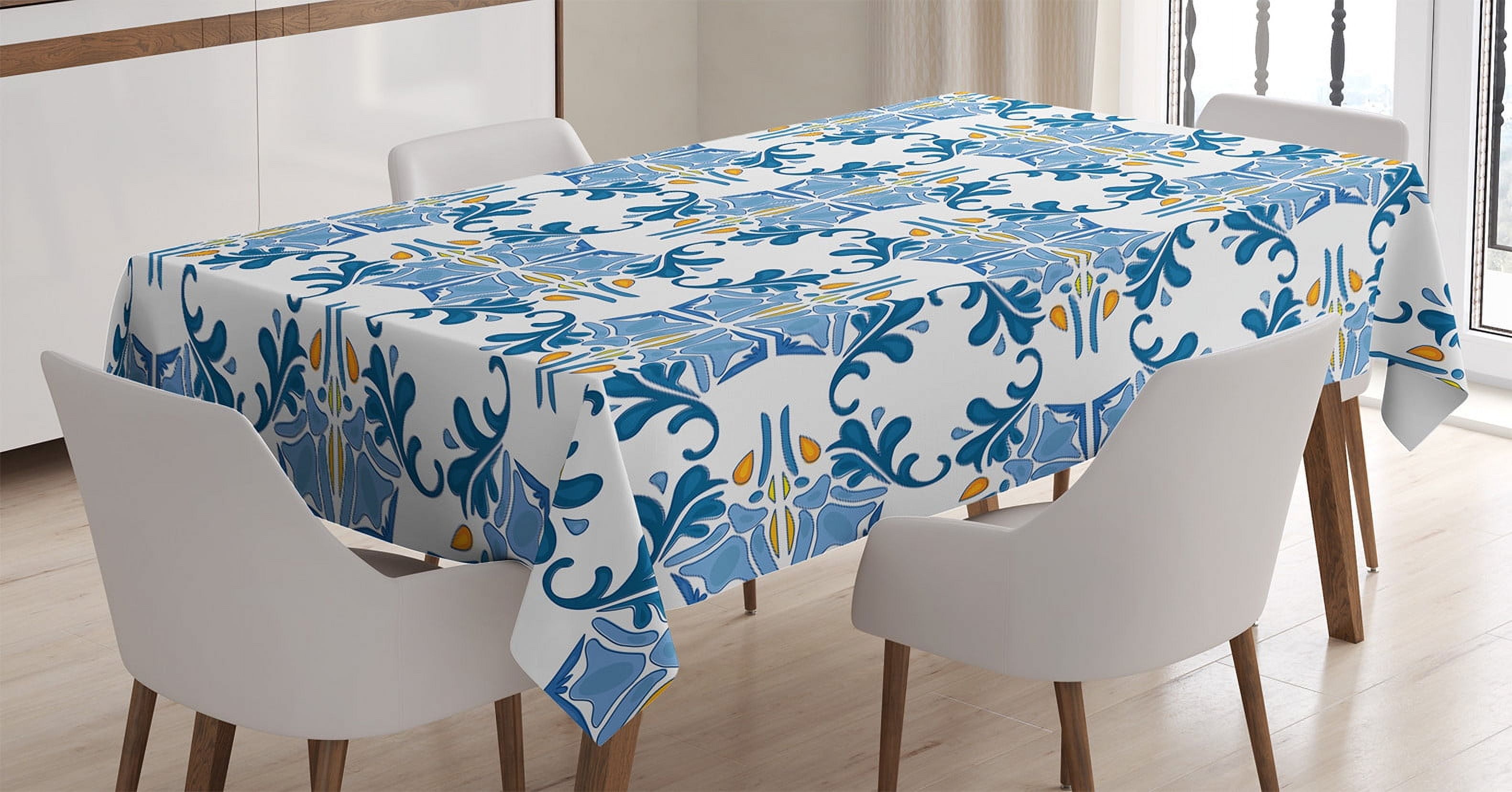 Ambesonne Traditional Tablecloth Rectangular Table Cover, Roman Easten ...