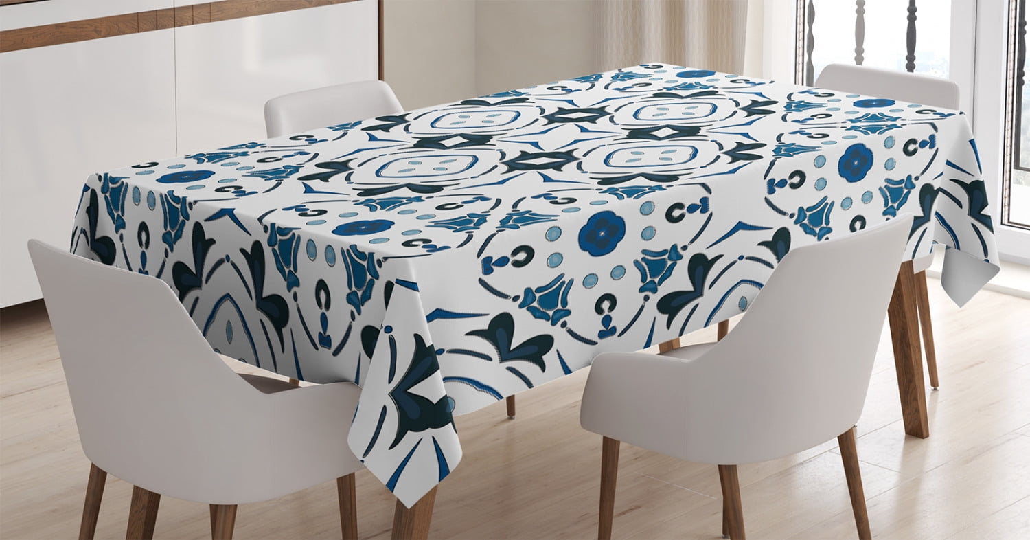 Ambesonne Traditional Tablecloth Rectangular Table Cover, Victorian ...