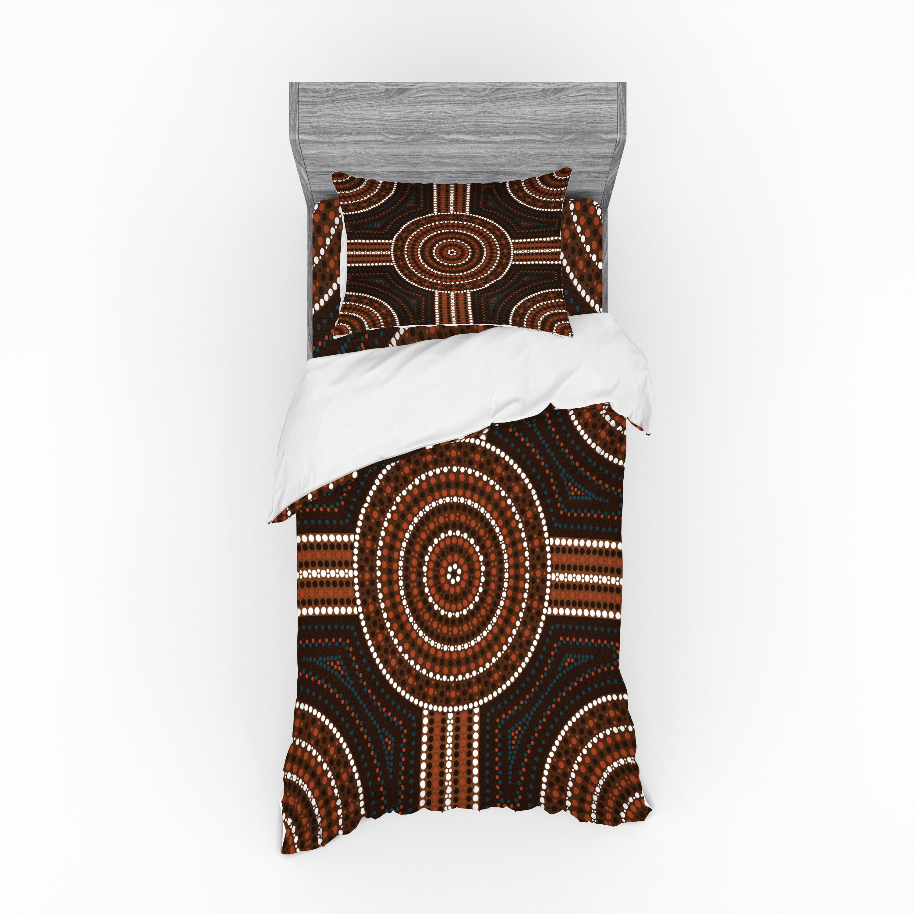 Ambesonne Tribal Bedding Set 3 Pcs, Pebble Stone Style Dots, Twin XL ...