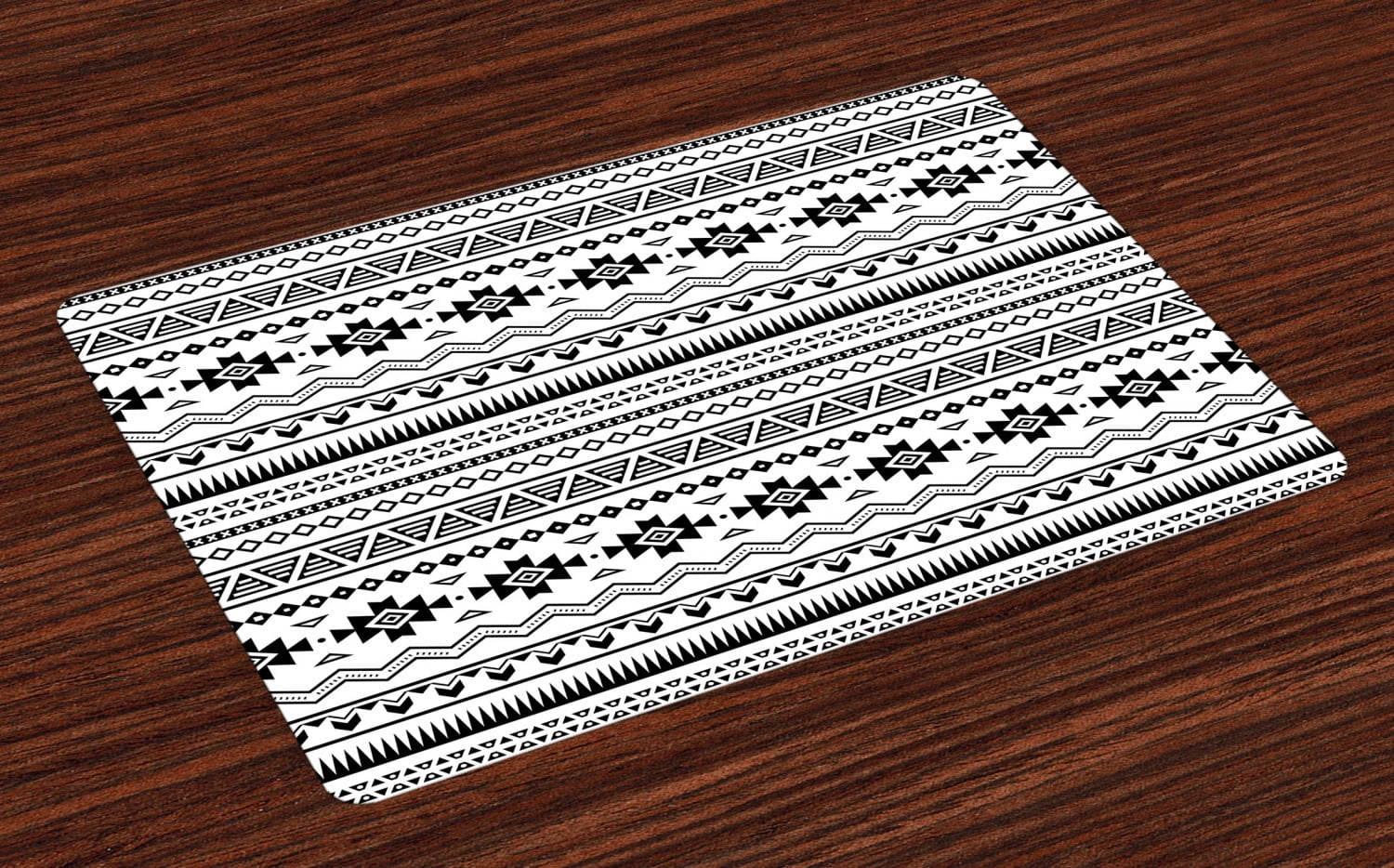 Ambesonne Tribal Place Mats Set of 4, American Folkloric, Standard Size ...