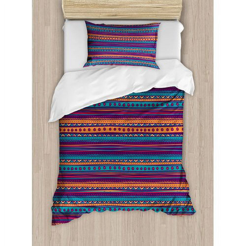 Ambesonne Tribal Striped Retro Aztec Pattern with Rich Mexican Ethnic ...