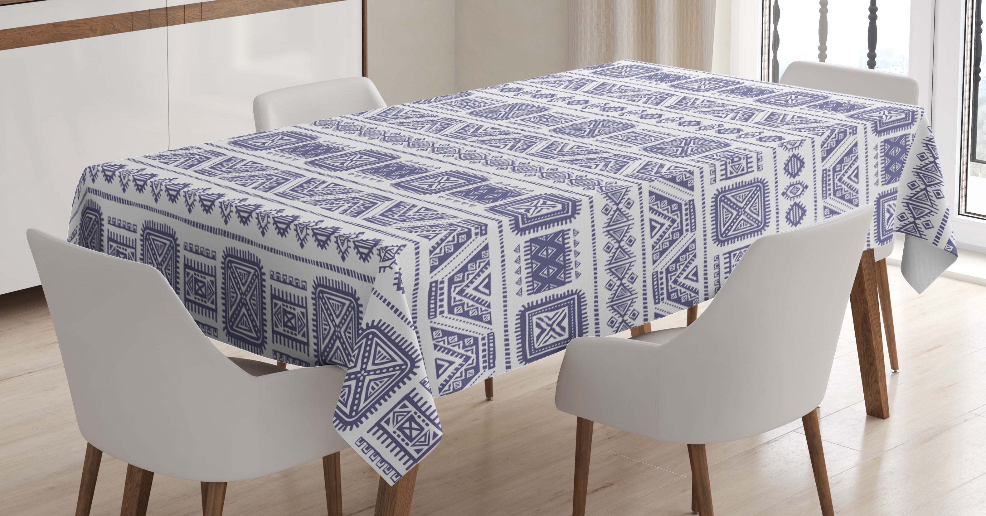 Ambesonne Tribal Tablecloth Rectangular Table Cover, Mexico Aztec Boho ...