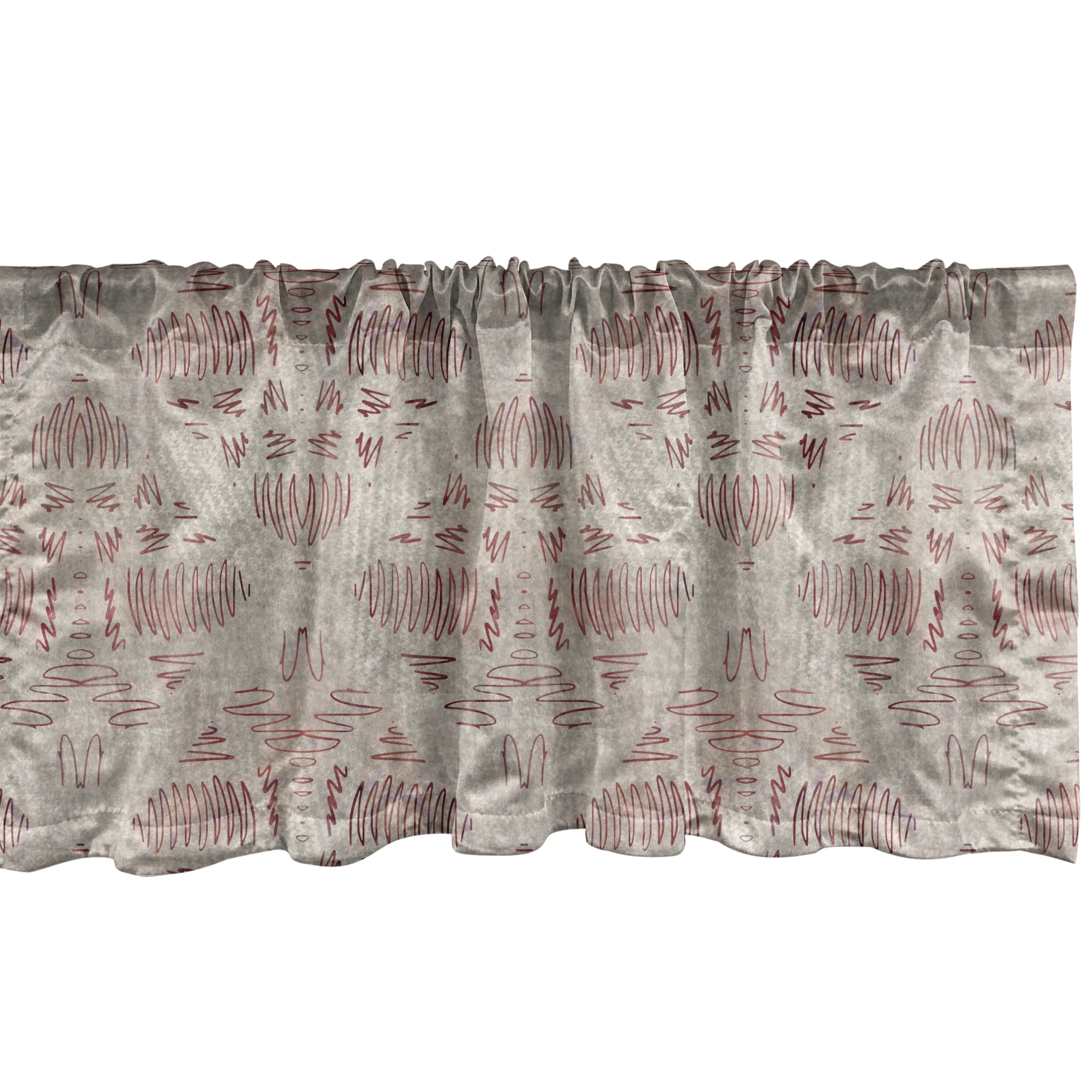 Ambesonne Tribal Window Valance, Ethnic Art Stripe Pattern, 54" X 12 ...