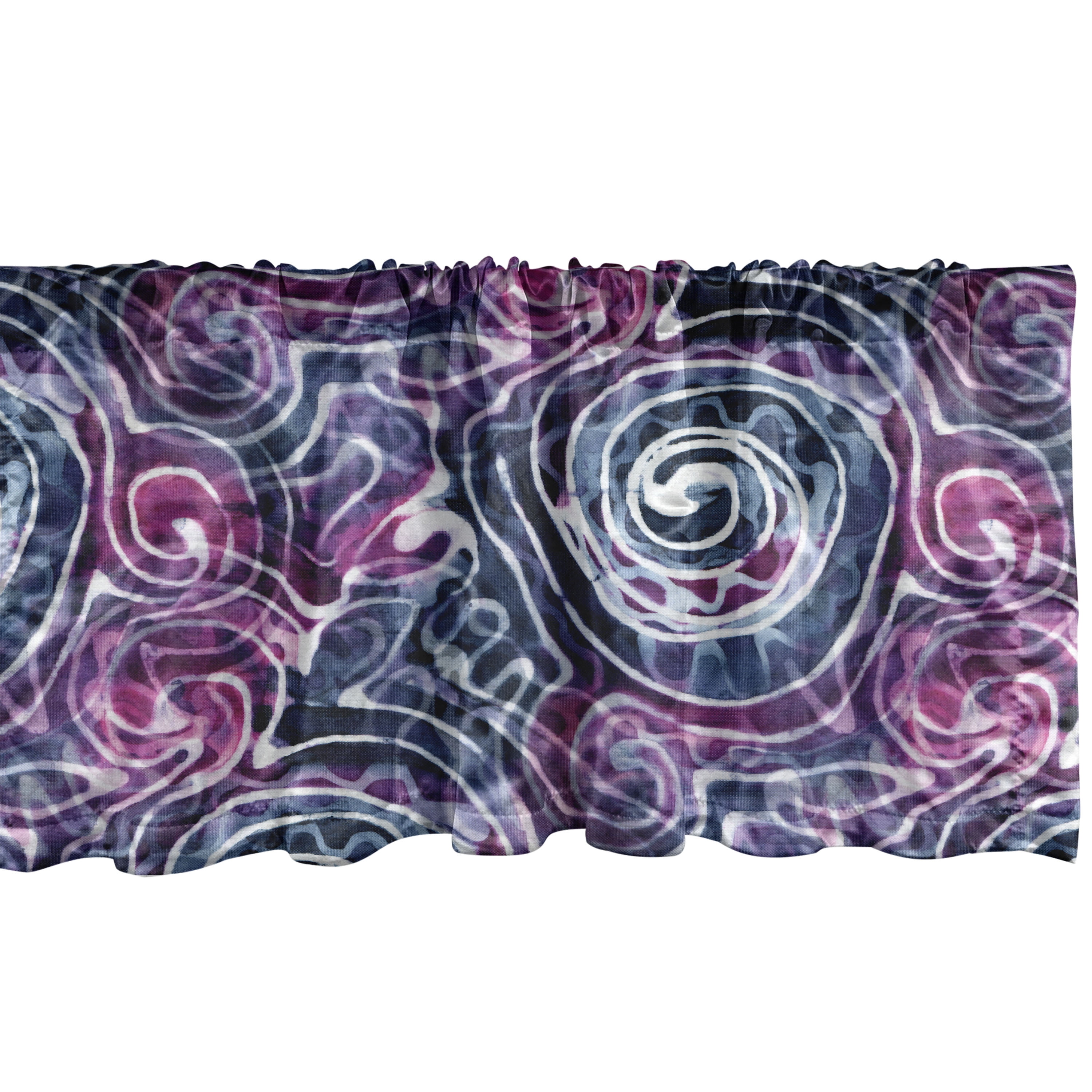 Ambesonne Trippy Fun Window Valance with Rod Pocket, Surreal Jolly ...