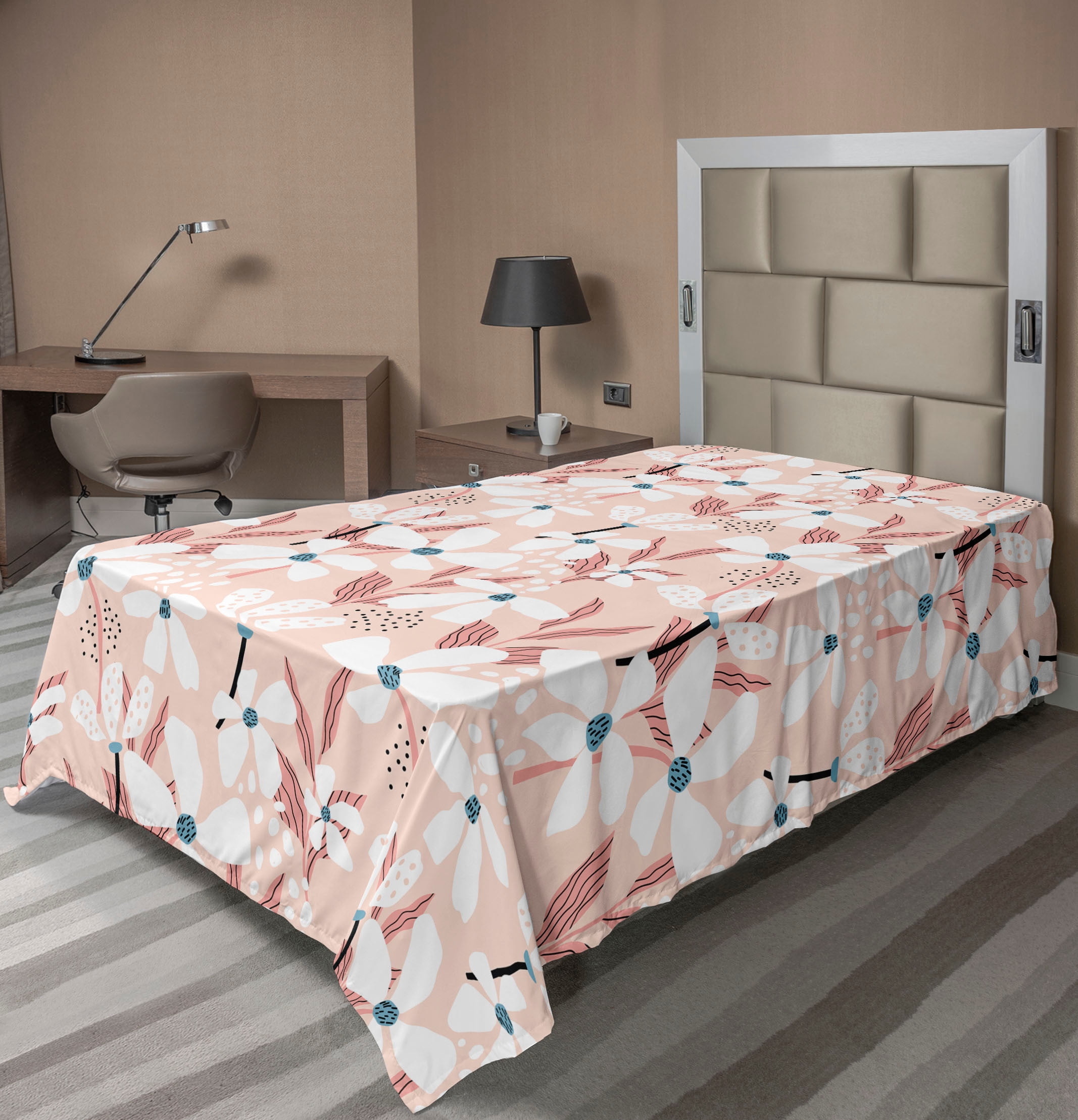 Ambesonne Tropical Abstract Flat Bedding Sheet Soft Top Sheet, Fresh ...
