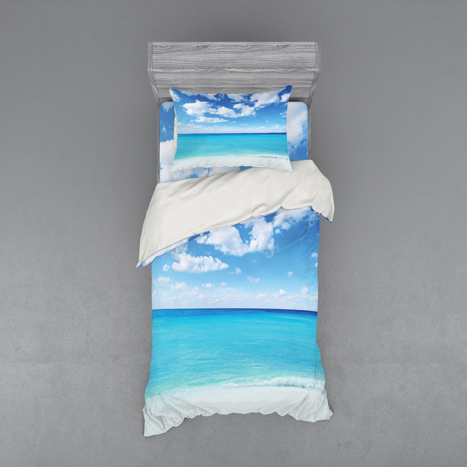Ambesonne Tropical Bedding Set 3 Pcs, Hawaiian Seascape, Twin XL ...