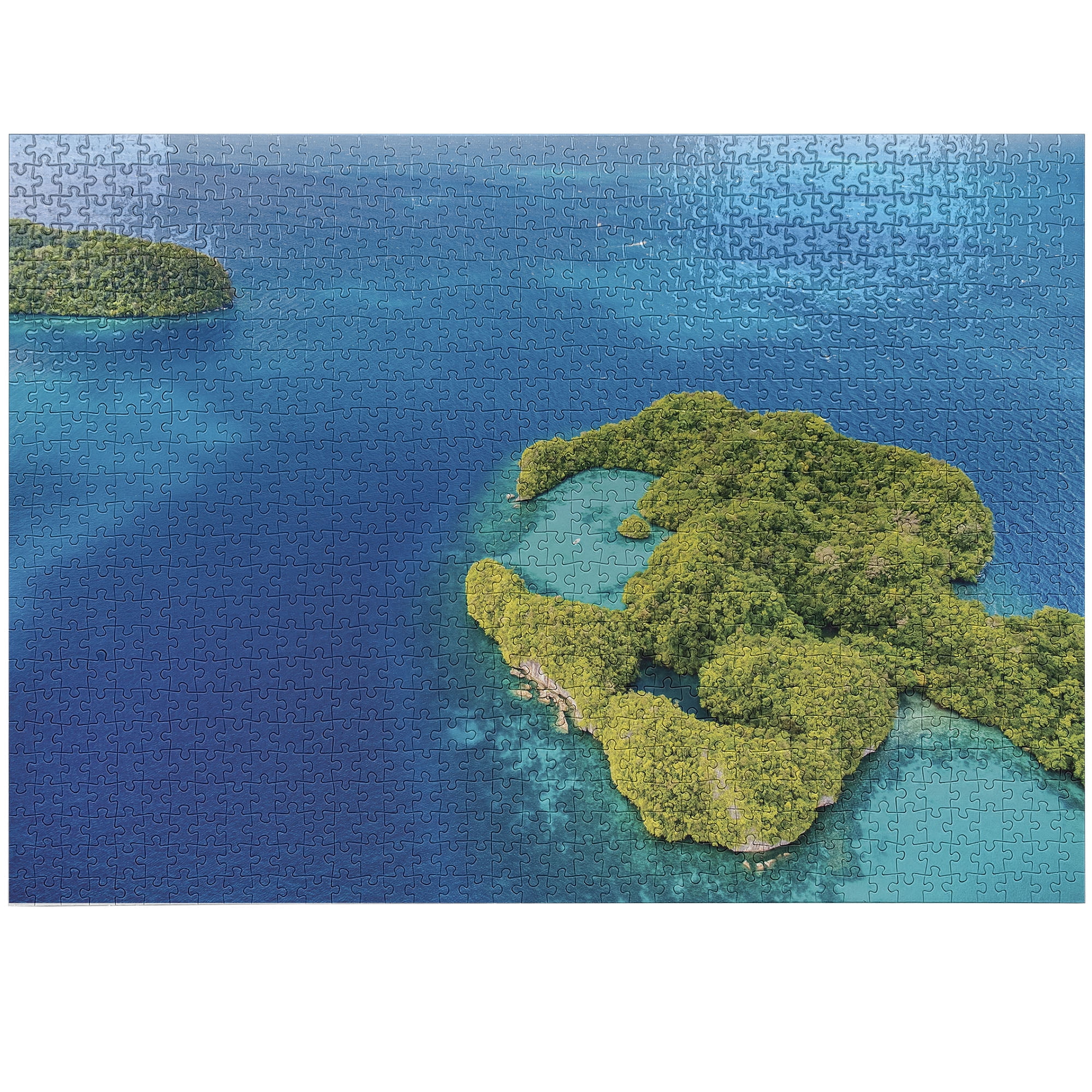 Ambesonne Tropical Jigsaw Puzzle Durable Cardboard, Aerial Photograph ...