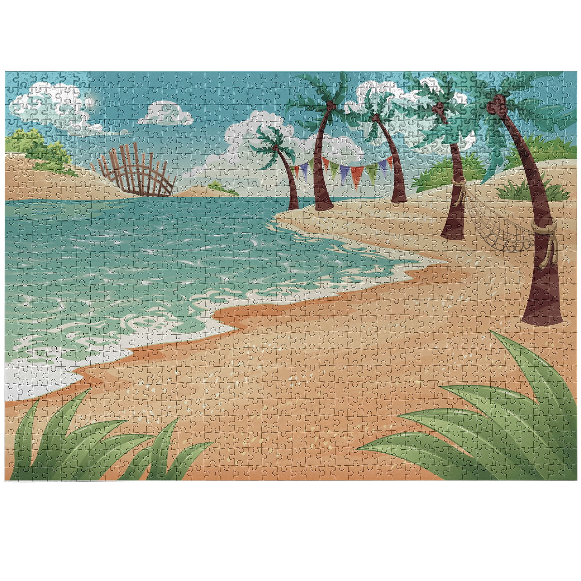 Ambesonne Tropical Jigsaw Puzzle, Summer Vacation, Heirloom-Quality Fun ...