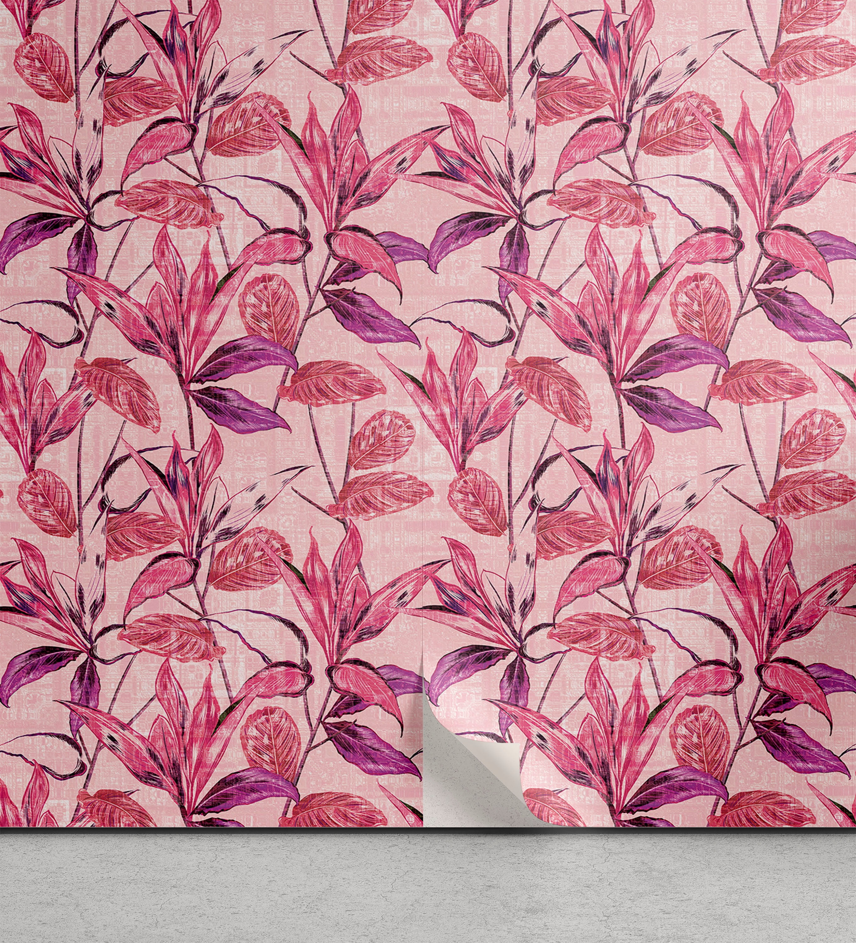 Ambesonne Tropical Peel & Stick Wallpaper for Home, Dreamy Exotic ...