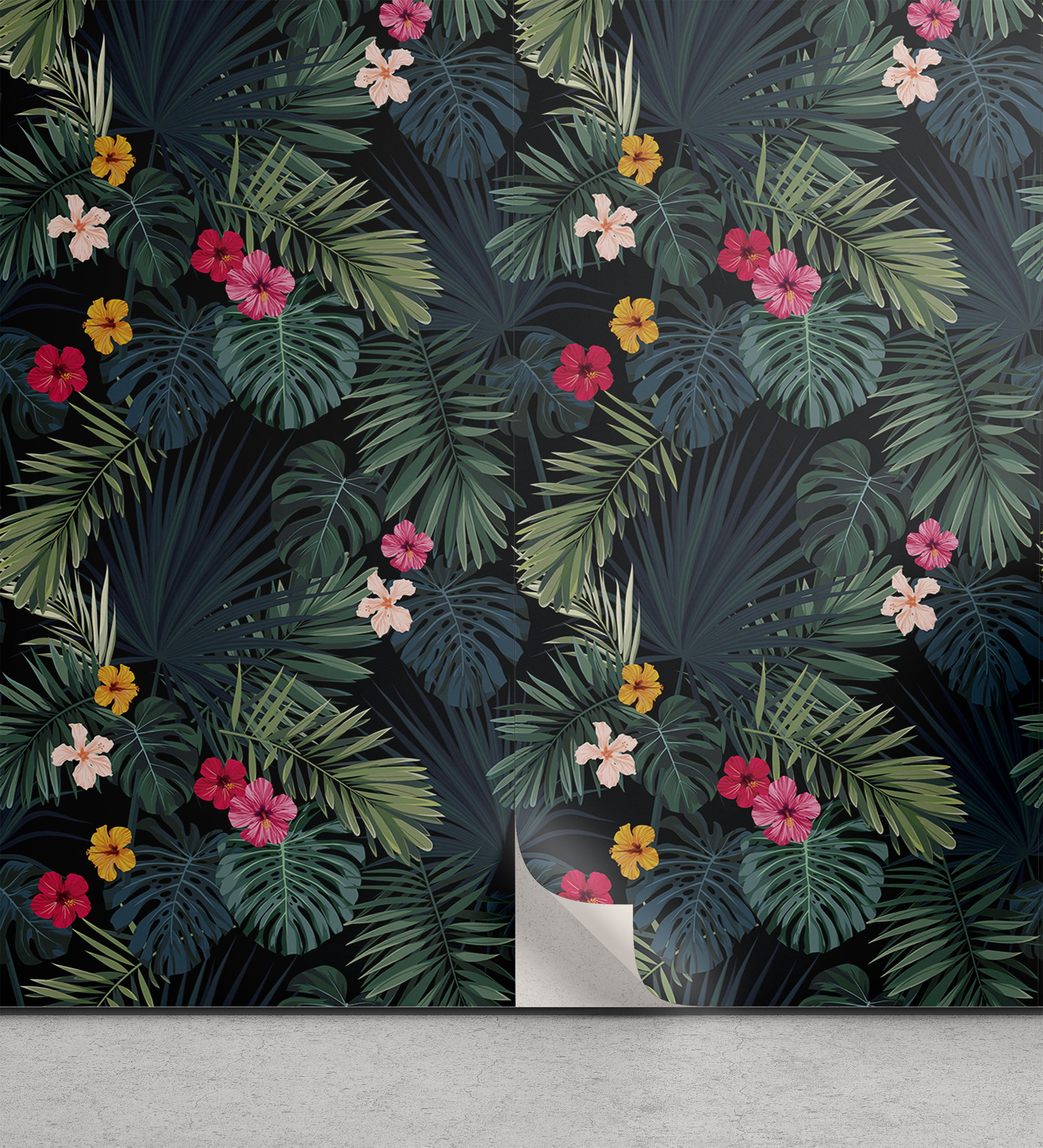 Ambesonne Tropical Peel & Stick Wallpaper for Home, Realistic ...