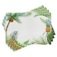 Ambesonne Tropical Place Mats Set of 8, Frame Style Palm Trees ...