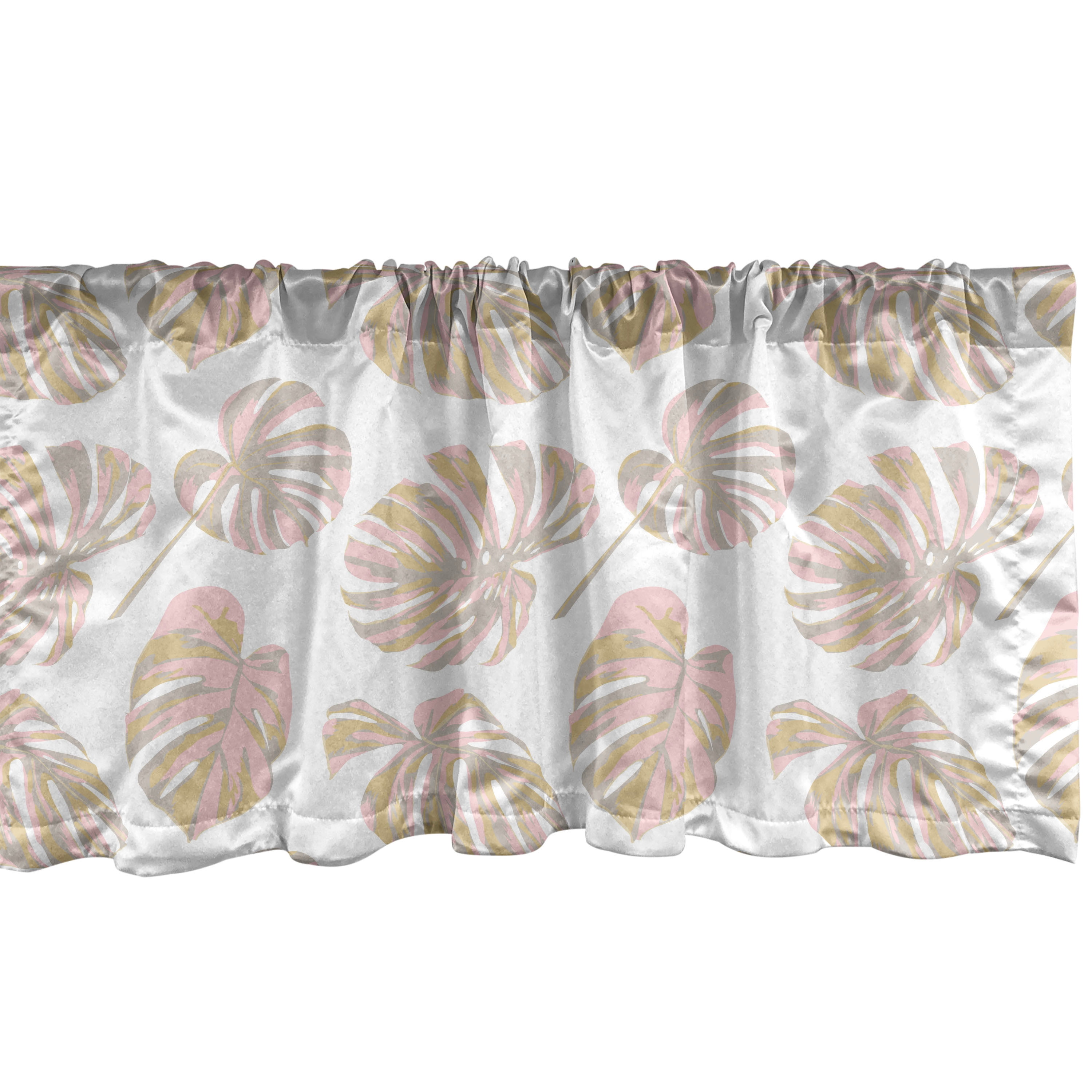 Ambesonne Tropical Window Valance, Hawaiian Flowers Motifs, 42" x 18 ...
