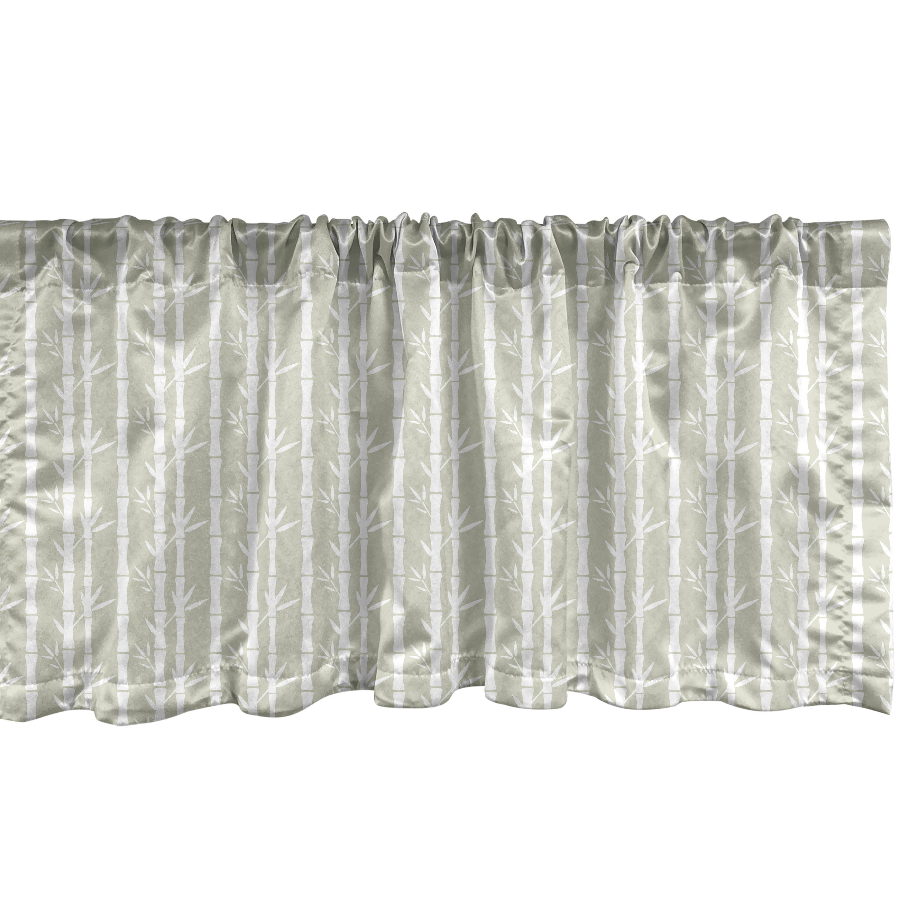 Ambesonne Tropical Window Valance, Tree Branches Silhouettes, 54" X 12 ...
