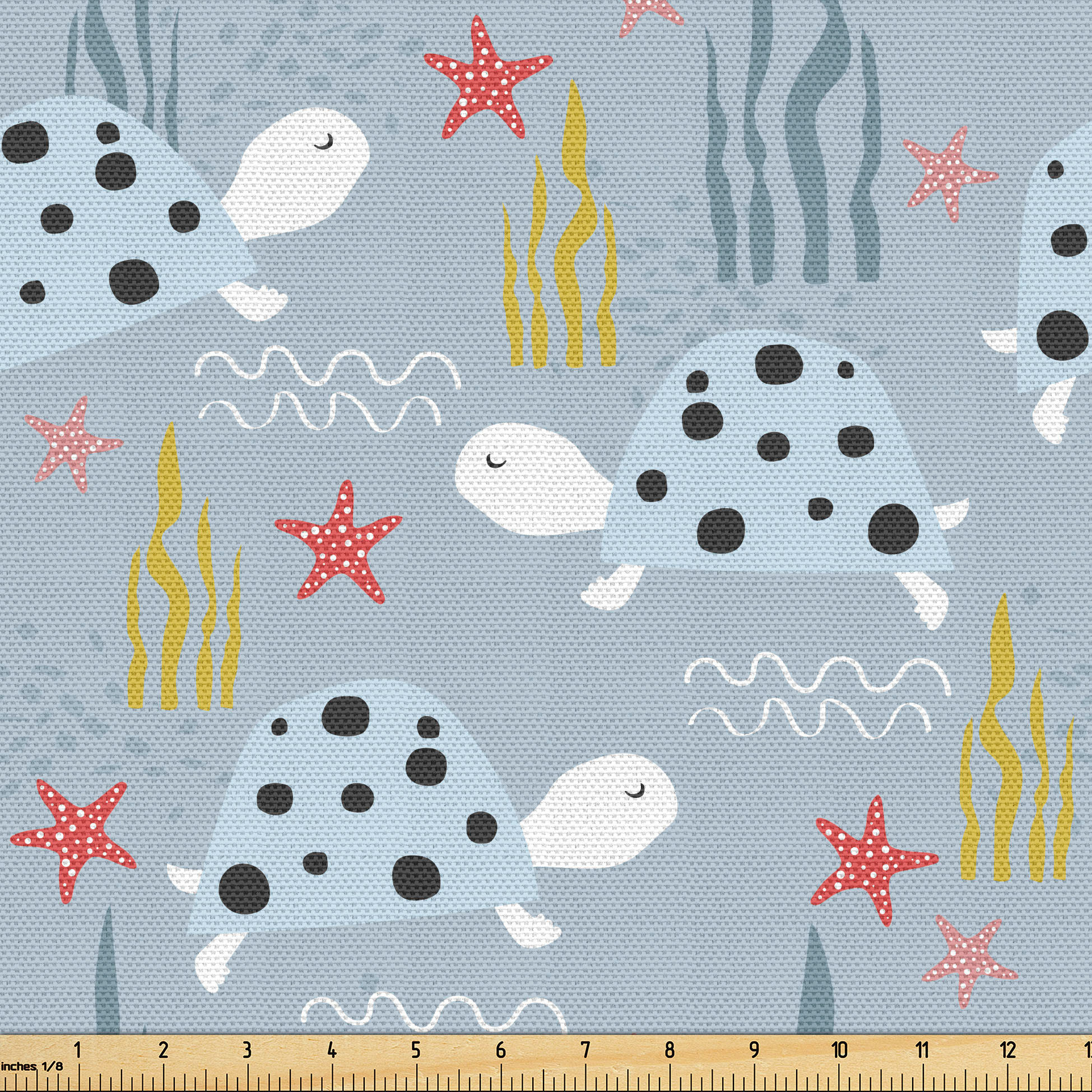 Ambesonne Turtle Fabric by the Yard Upholstery, Tortoises Lines ...