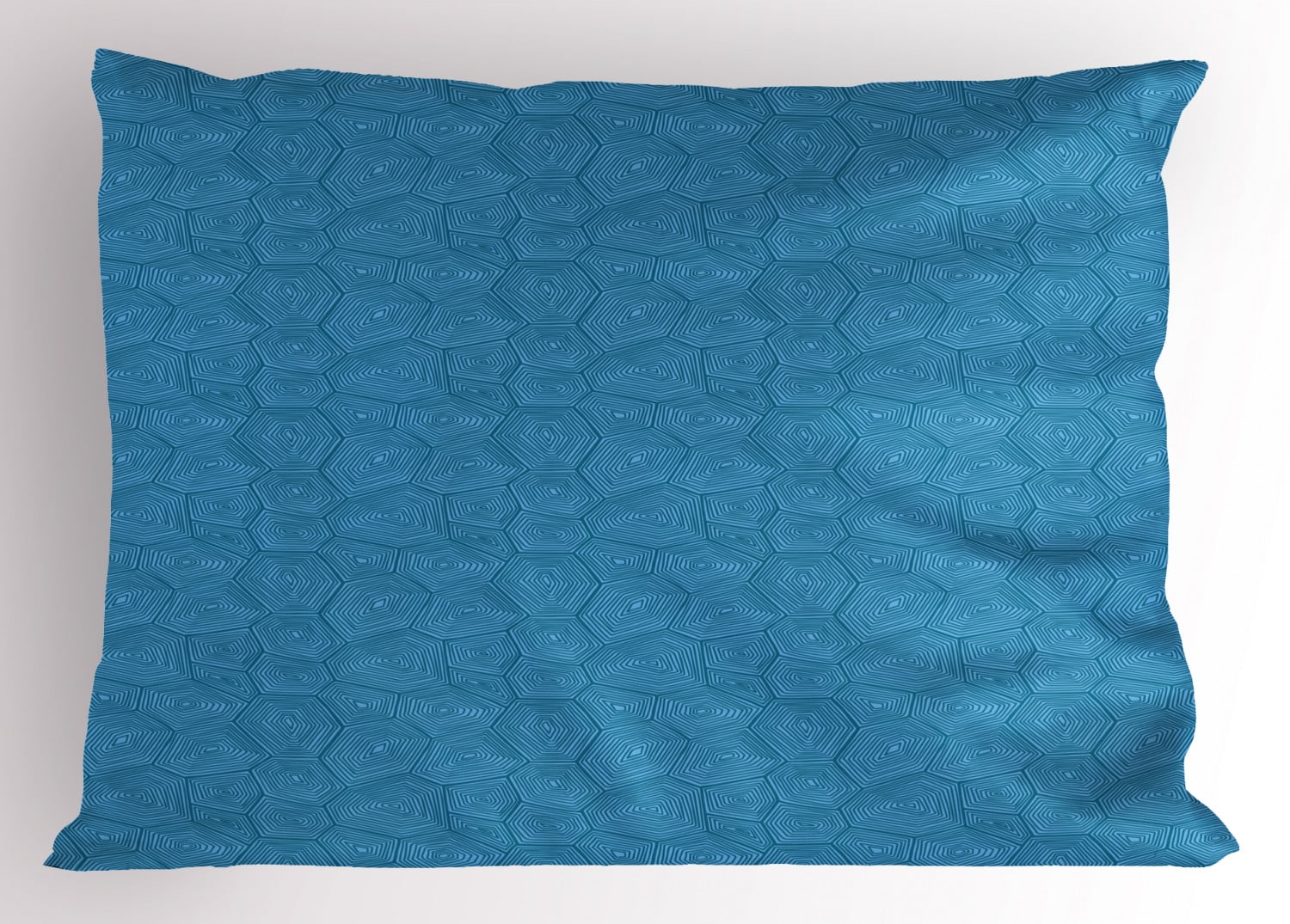 Ambesonne Turtle Pillow Sham, Triangles Hexagonal Pattern, 26" X 20 ...