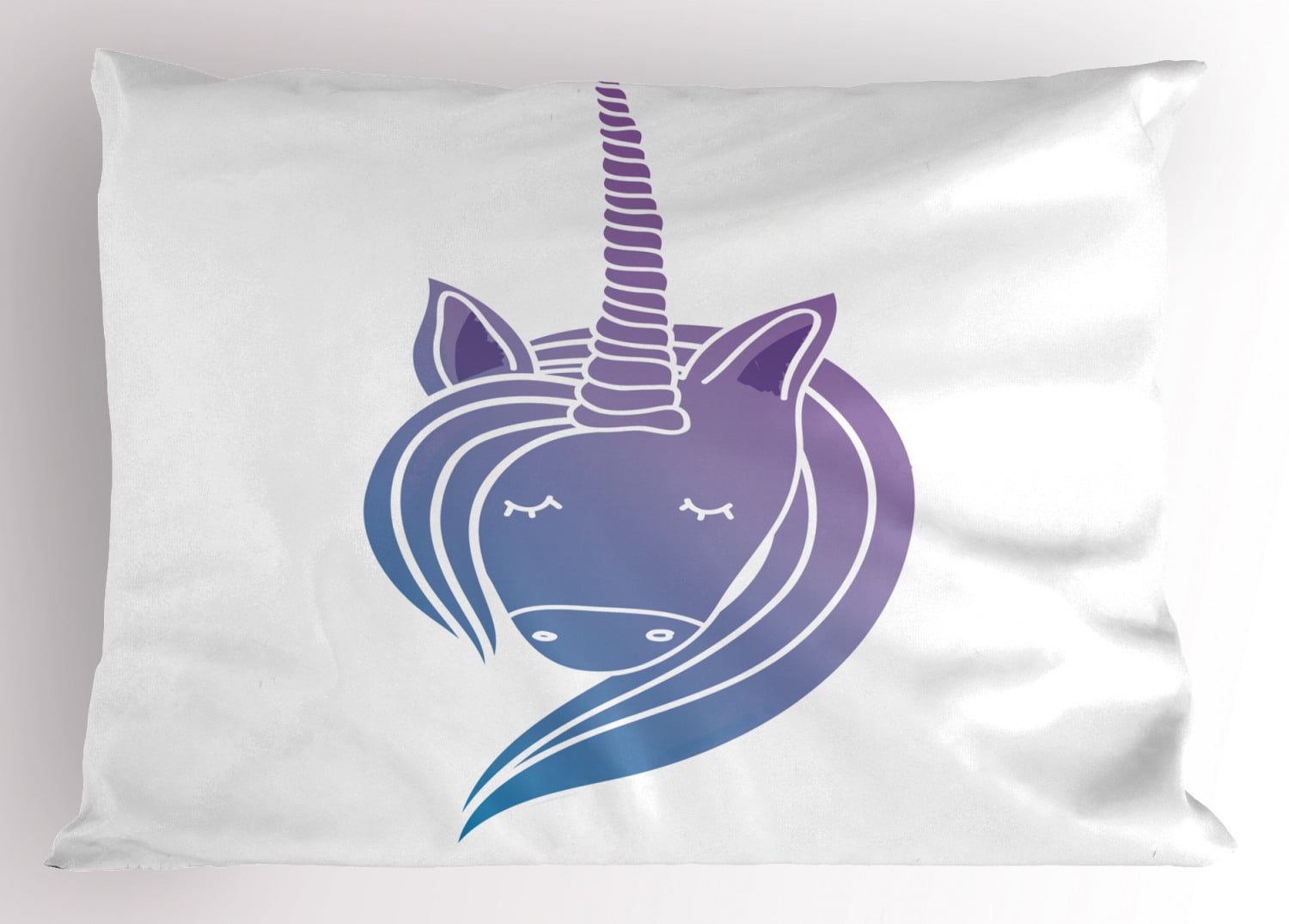 Ambesonne Unicorn Pillow Sham, Animal Doodle, 26" X 20", Lavender and ...