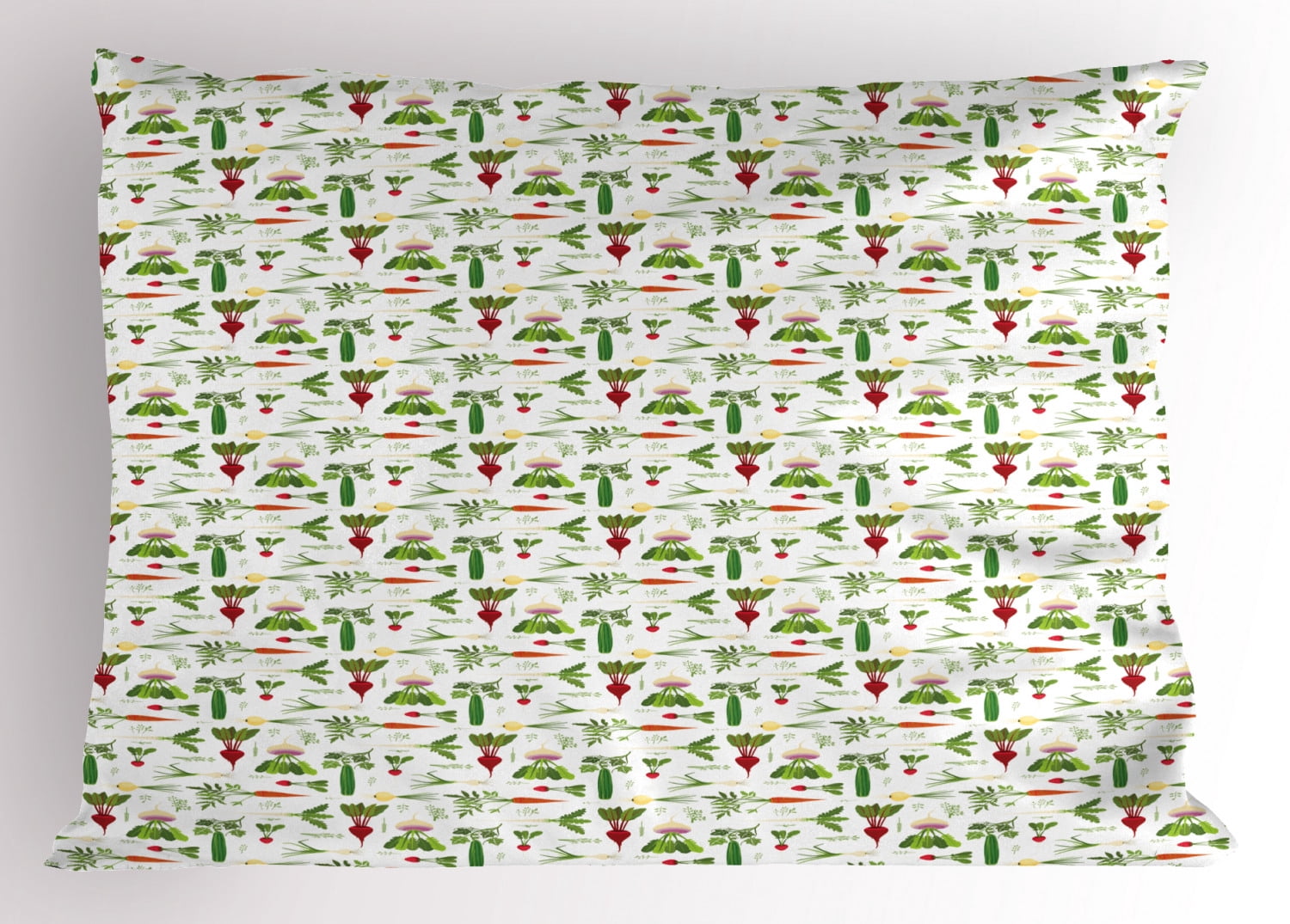 Ambesonne Vegetable Pillow Sham, Eating Greens Veggie Love, 36" X 20 ...