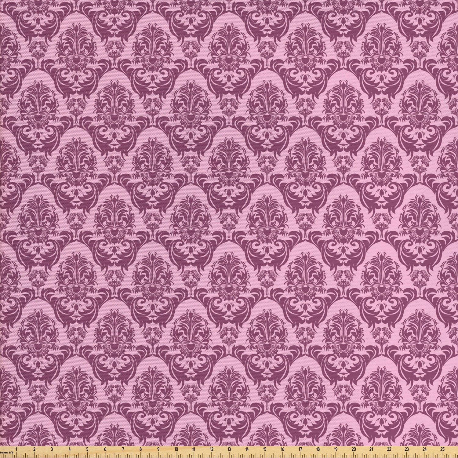 Ambesonne Victorian Fabric by the Yard Upholstery, Royal Rococo ...