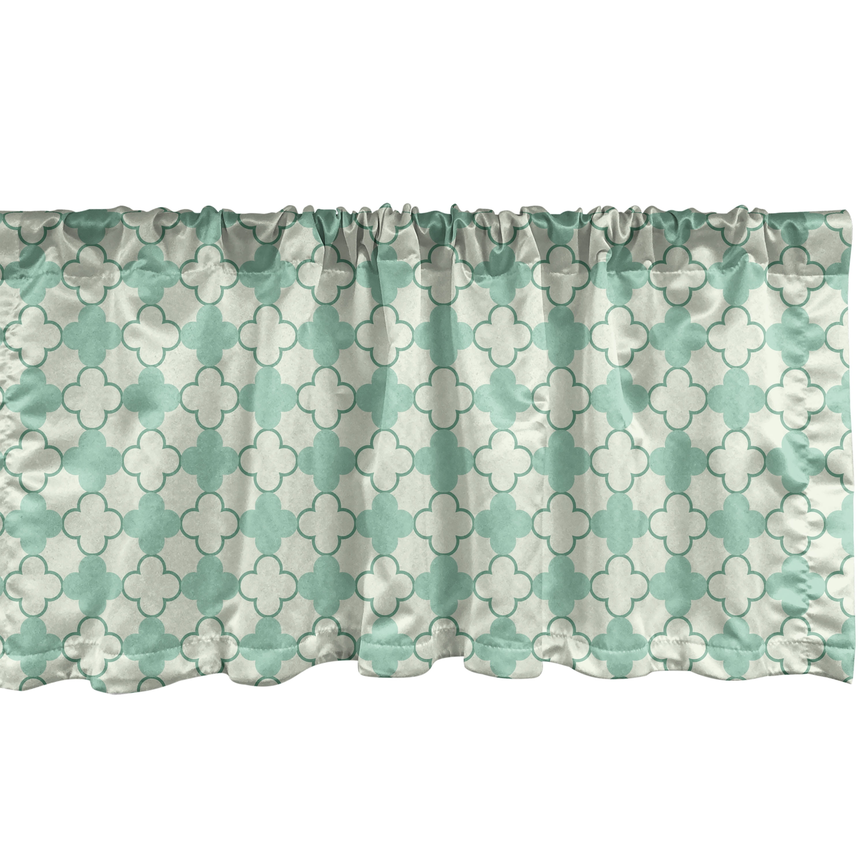 Ambesonne Victorian Window Valance, Floral Motif Feminine, 54" X 18 ...