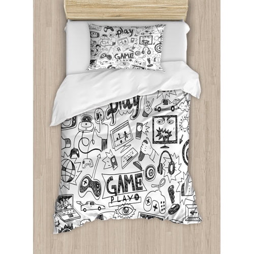 Ambesonne Video Games Duvet Cover Set - Walmart.com