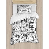 Ambesonne Video Games Duvet Cover Set - Walmart.com