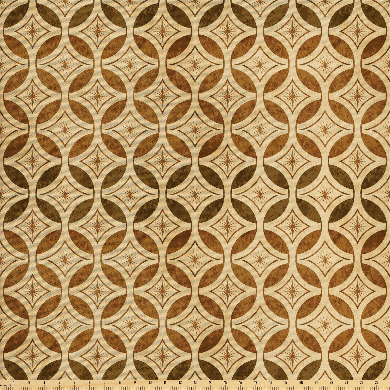 Ambesonne Vintage Fabric by the Yard Upholstery, Celtic Style Circles ...