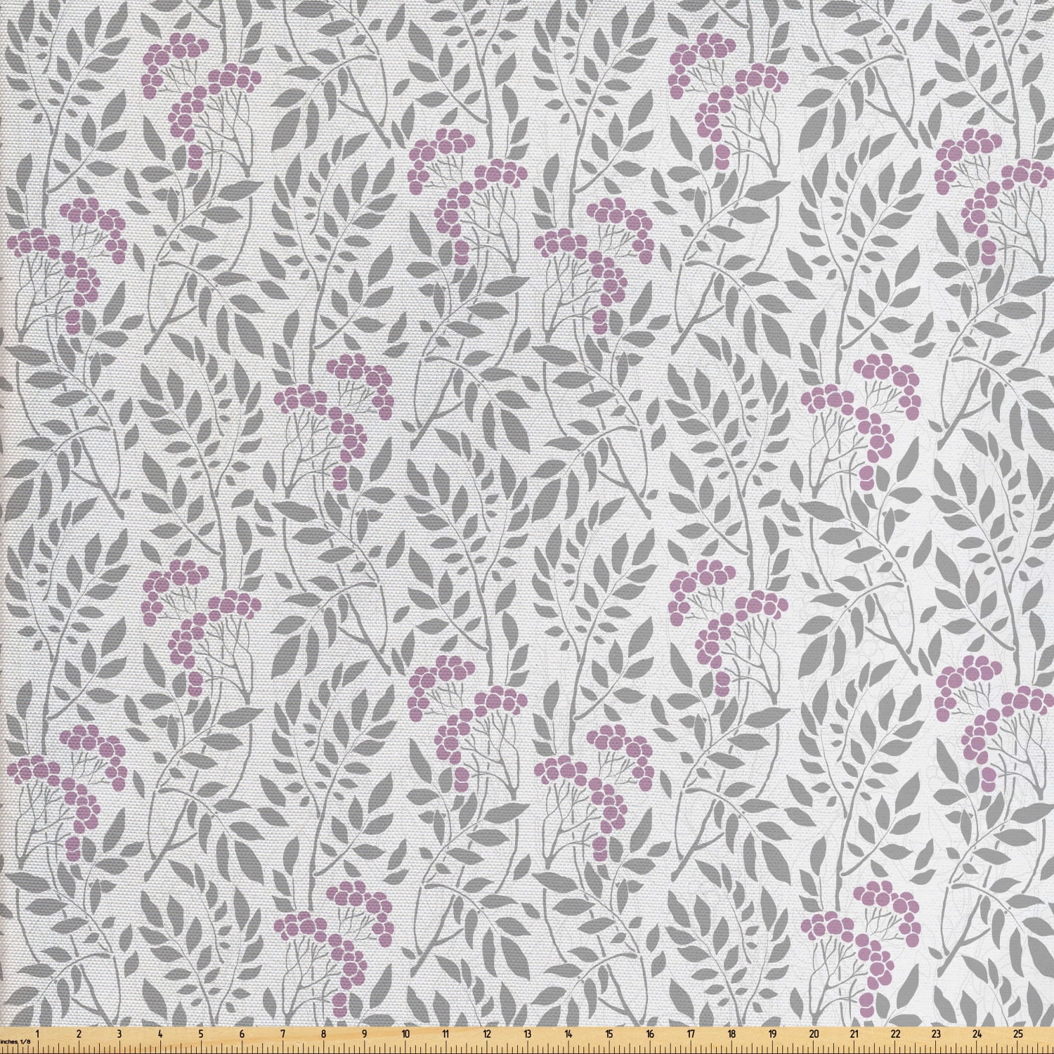 Ambesonne Vintage Fabric by the Yard Upholstery, Spring Sprigs Berries ...